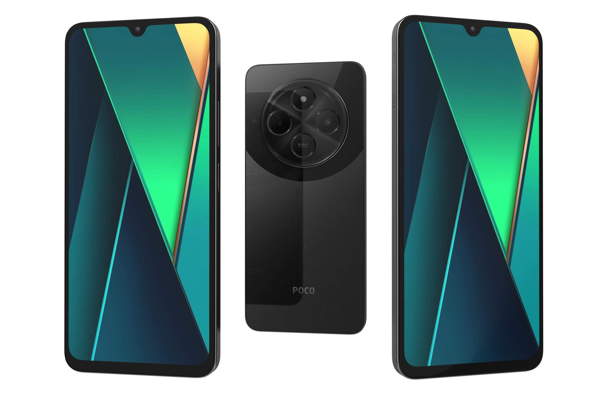 Xiaomi Poco C75 All Colors - 3D Model by Rever_Art