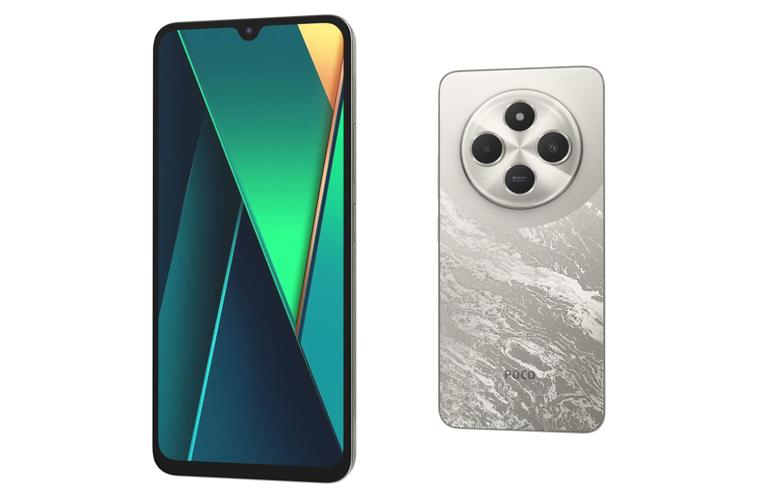 Xiaomi Poco C75 Gold - 3D Model by Rever_Art