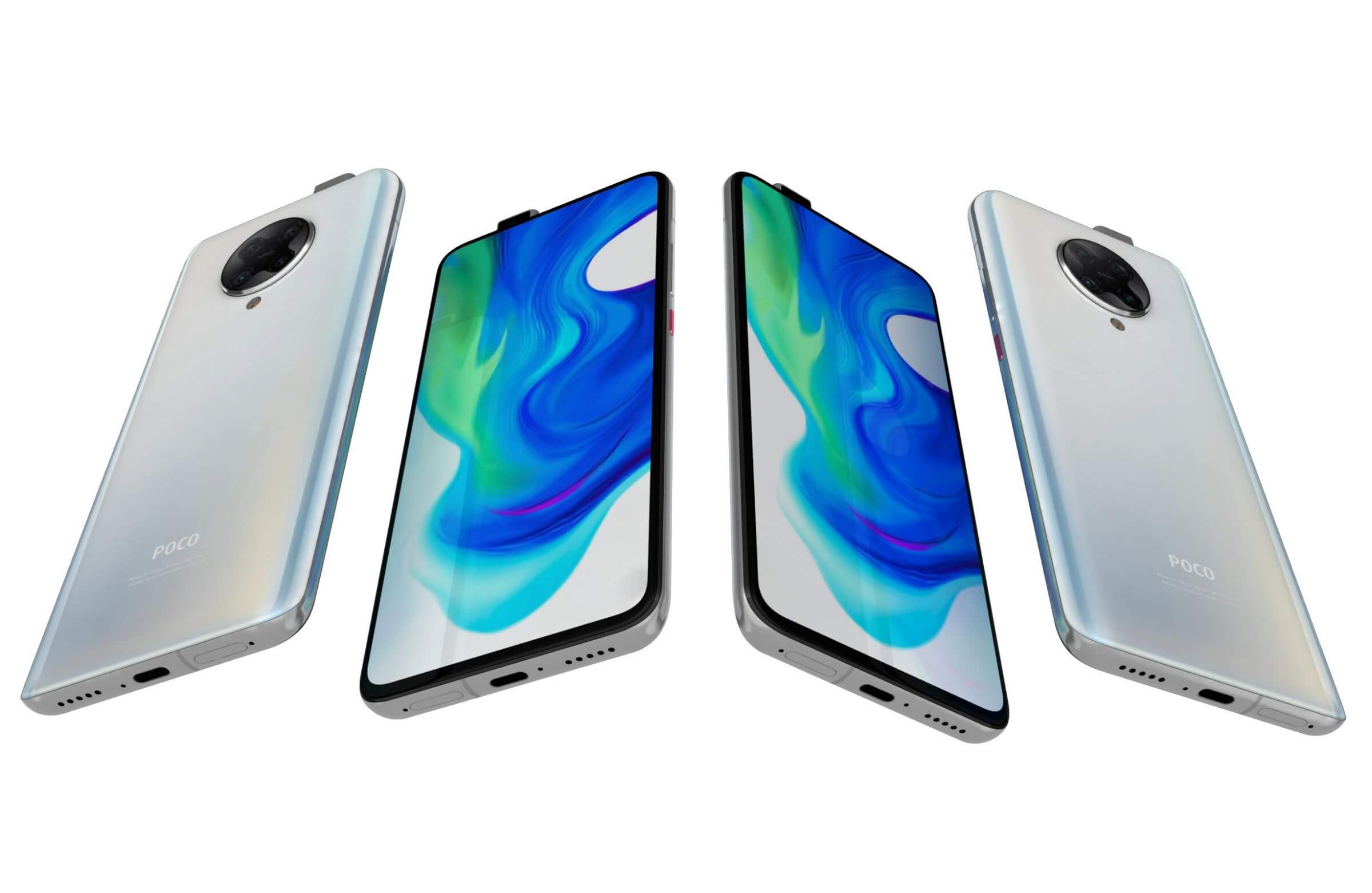 Xiaomi Poco F2 Pro All Colors - 3D Model by Rever_Art