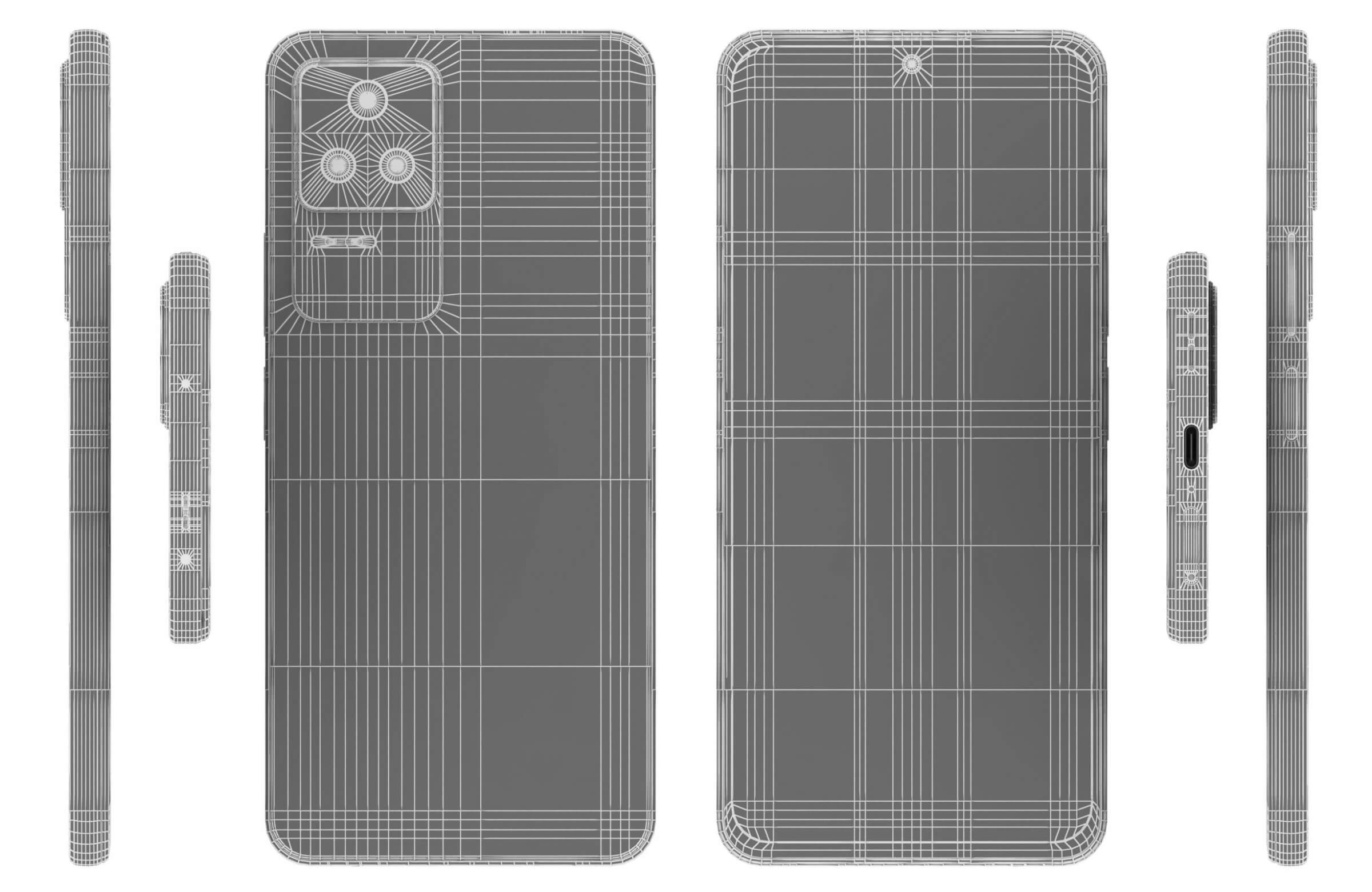 Xiaomi Poco F4 5G All Colors - 3D Model by Rever_Art