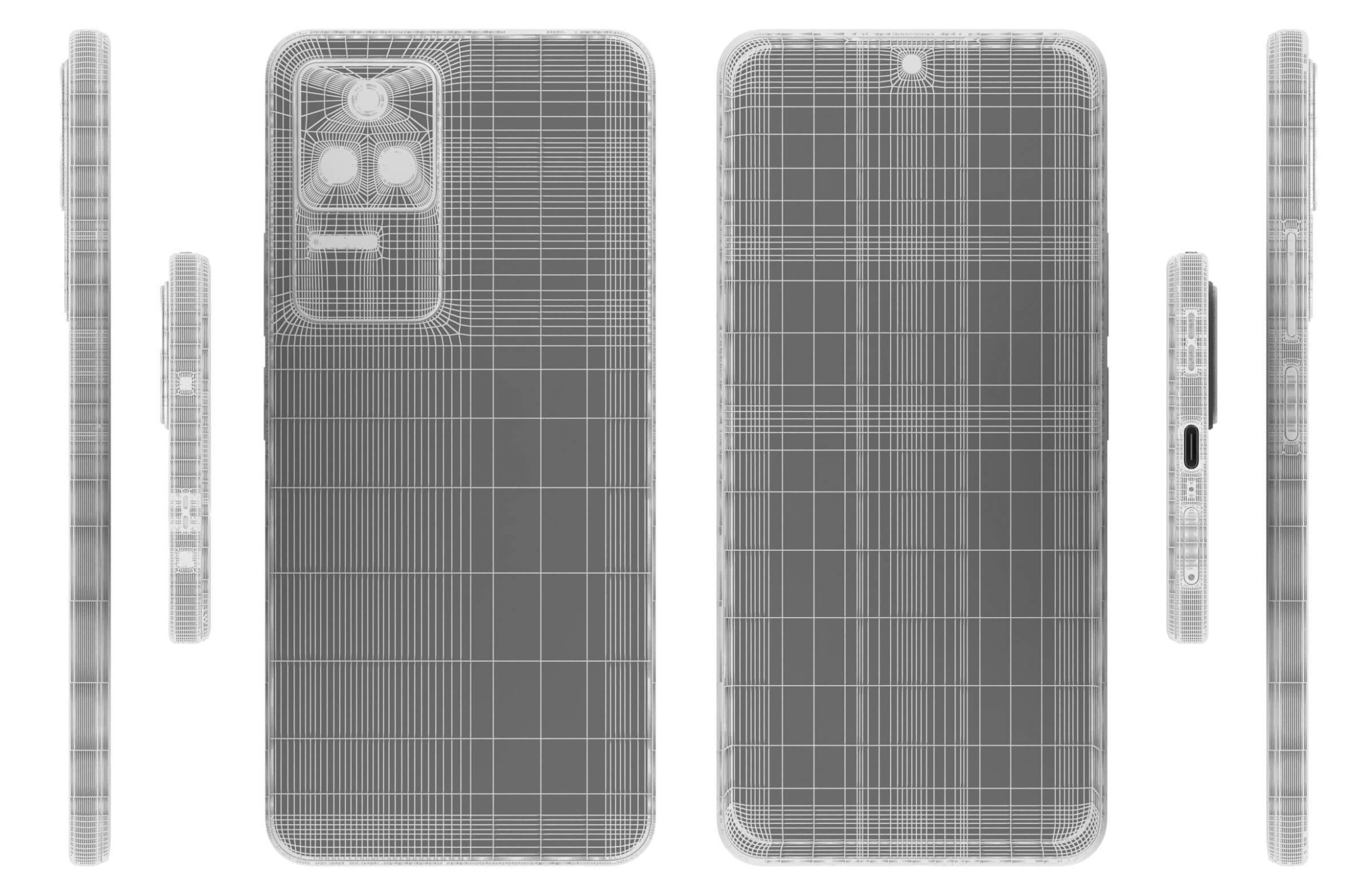 Xiaomi Poco F4 5G All Colors - 3D Model by Rever_Art