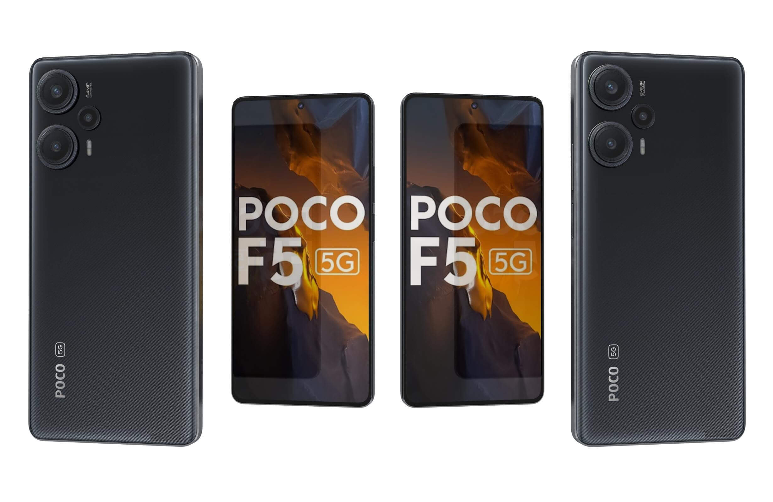 Xiaomi Poco F5 All Colors - 3D Model by Rever_Art