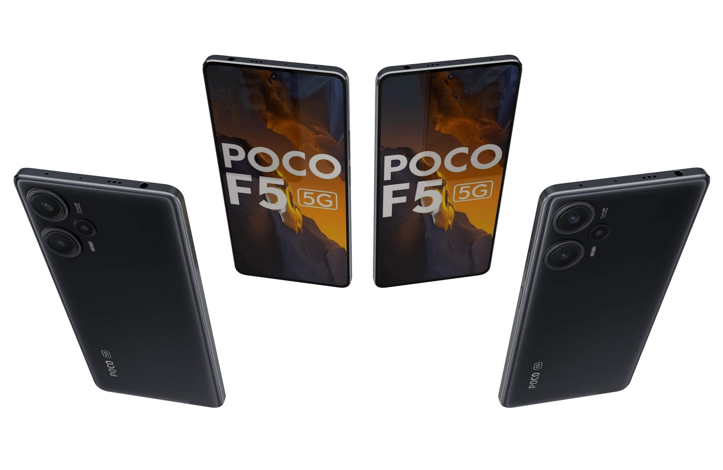 Xiaomi Poco F5 All Colors - 3D Model by Rever_Art