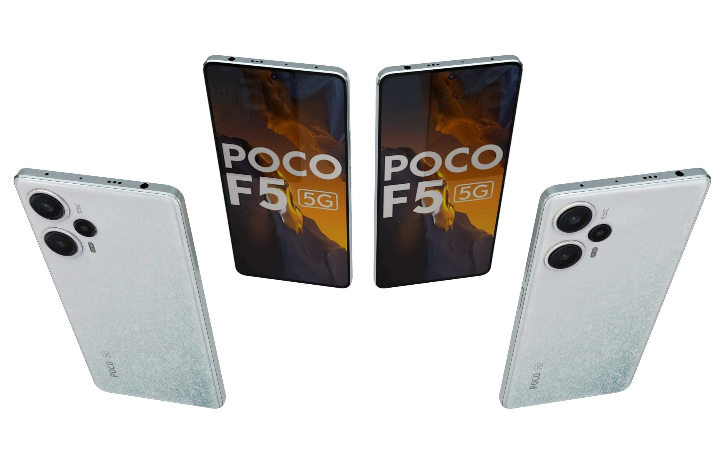 Xiaomi Poco F5 All Colors - 3D Model by Rever_Art
