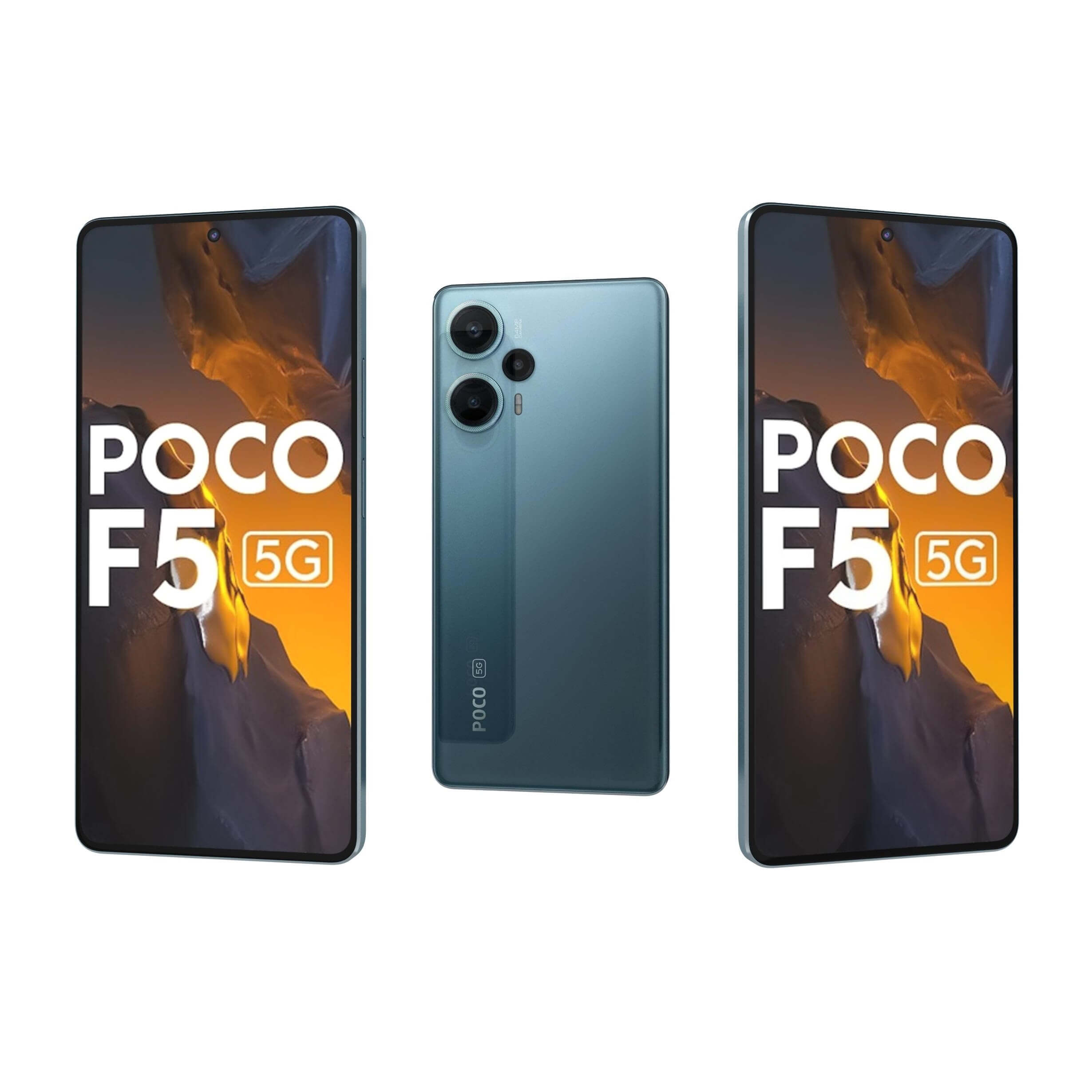 Xiaomi Poco F5 Blue - 3D Model by Rever_Art