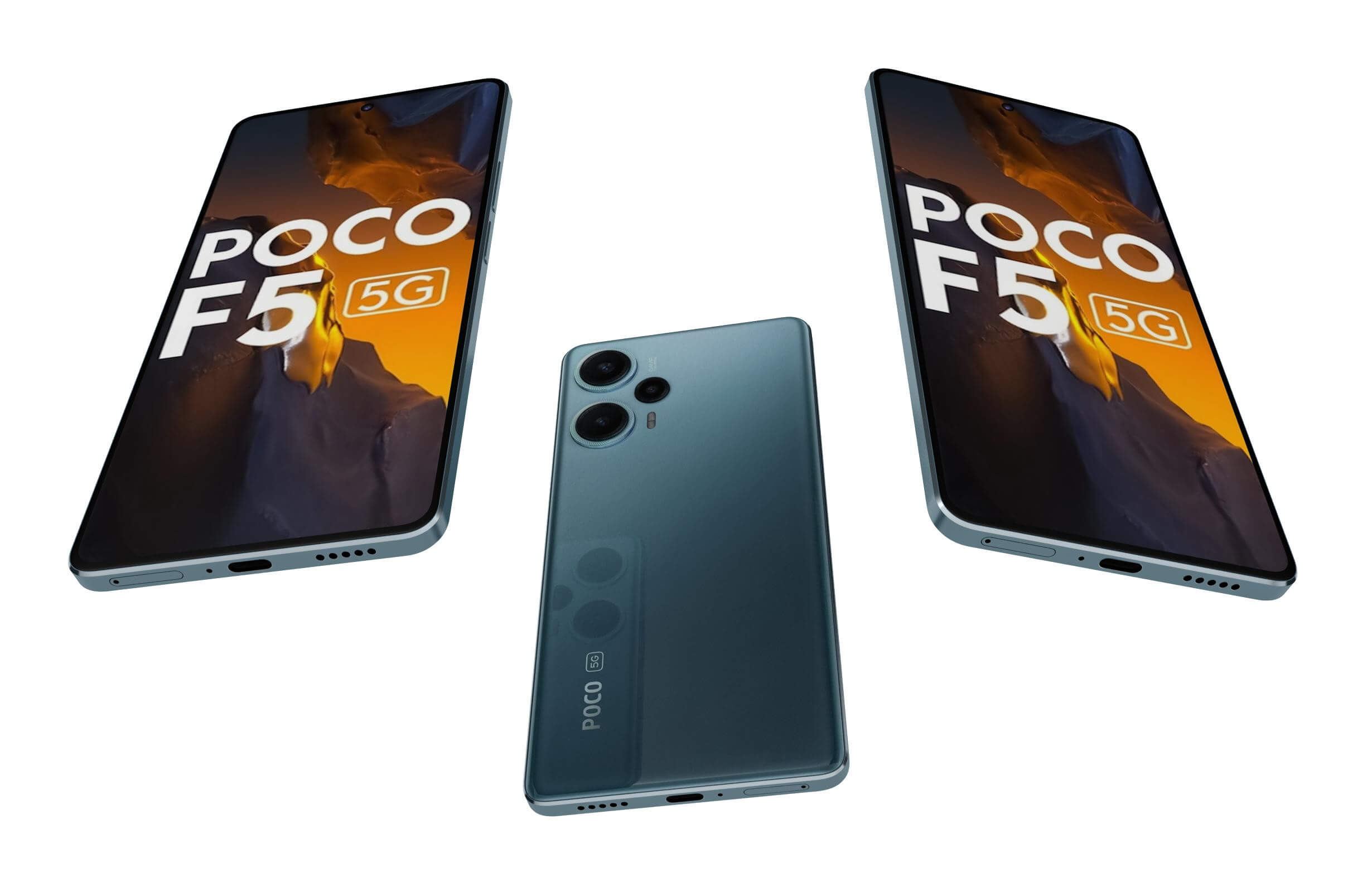 Xiaomi Poco F5 Blue - 3D Model by Rever_Art