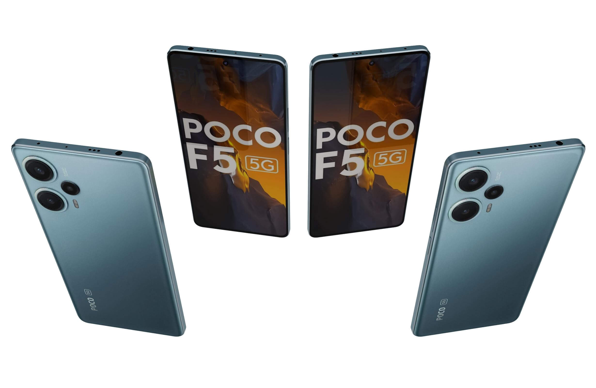 Xiaomi Poco F5 Blue - 3D Model by Rever_Art