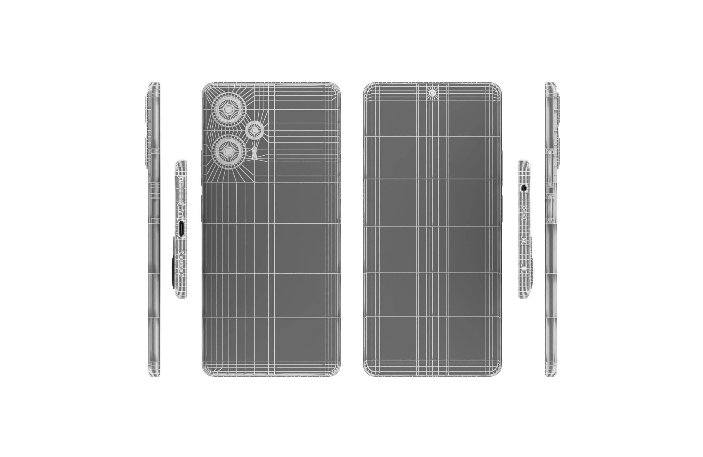 Xiaomi Poco F5 White - 3D Model by Rever_Art