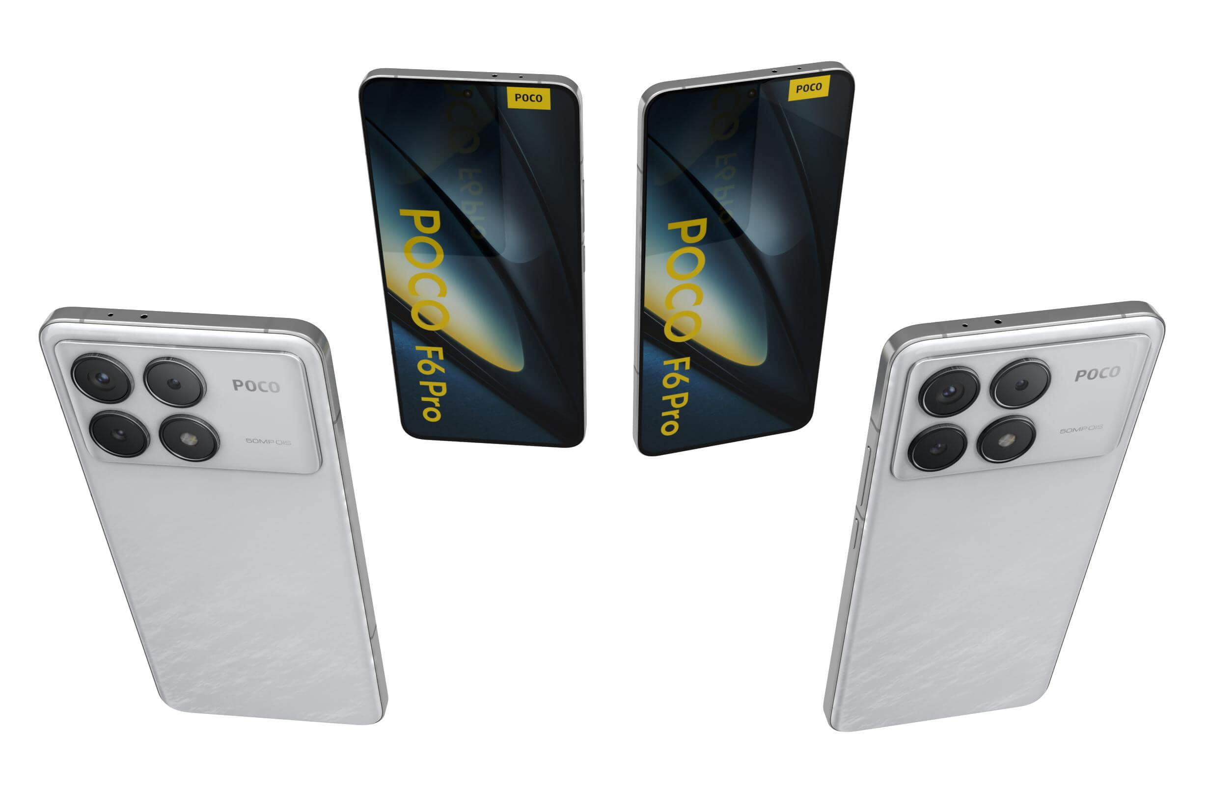 Xiaomi Poco F6 Pro White - 3D Model by Rever_Art