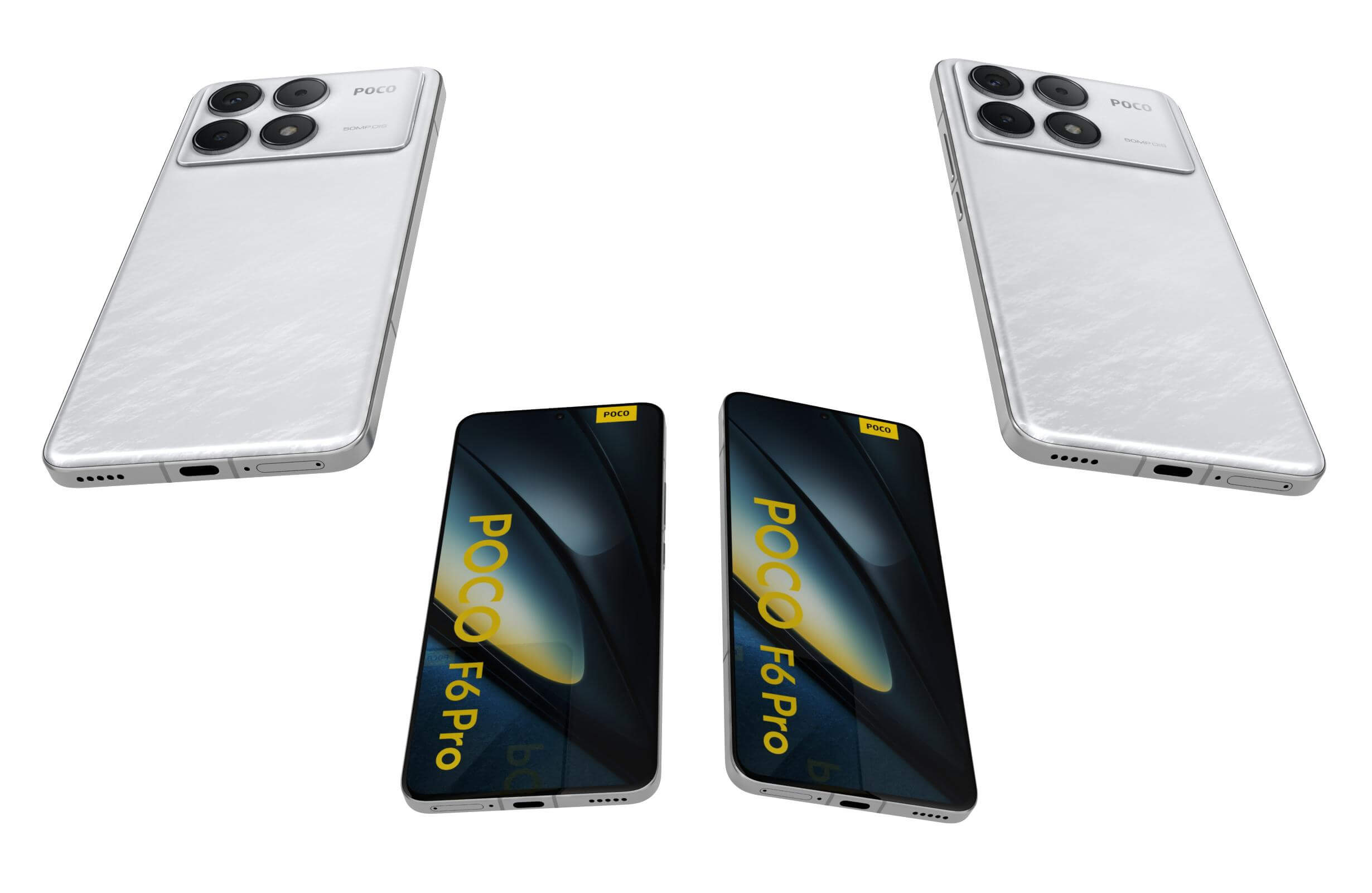 Xiaomi Poco F6 Pro White - 3D Model by Rever_Art