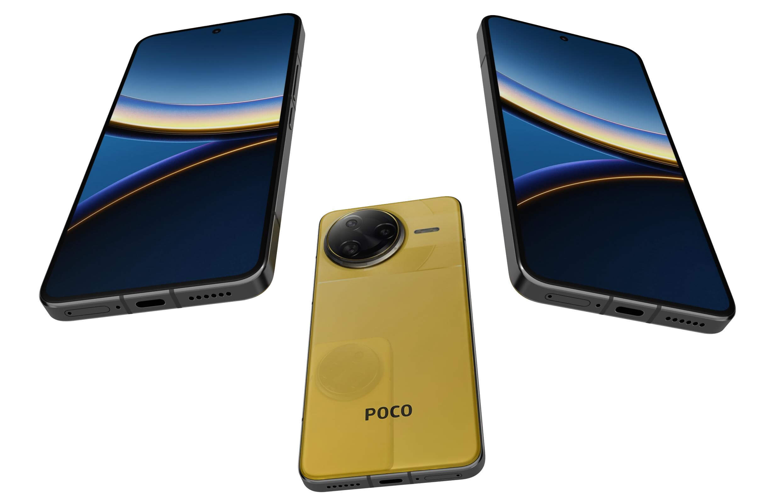 Xiaomi Poco F7 Ultra Black And Yellow - 3D Model by Rever_Art