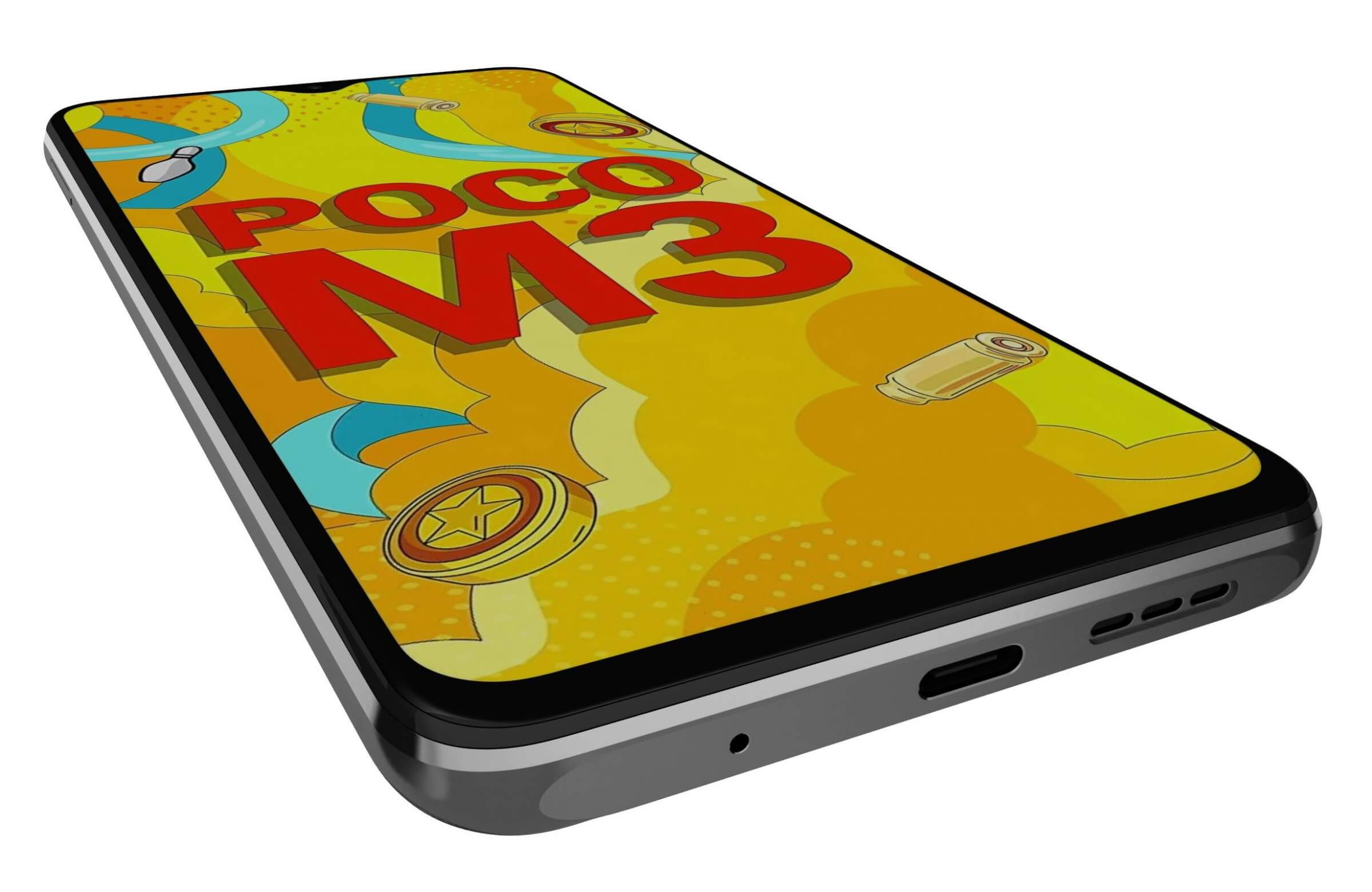 Xiaomi Poco M3 Black - 3D Model by Rever_Art