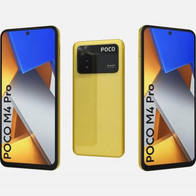 Xiaomi Poco M4 Pro Yellow - 3D Model by Rever_Art