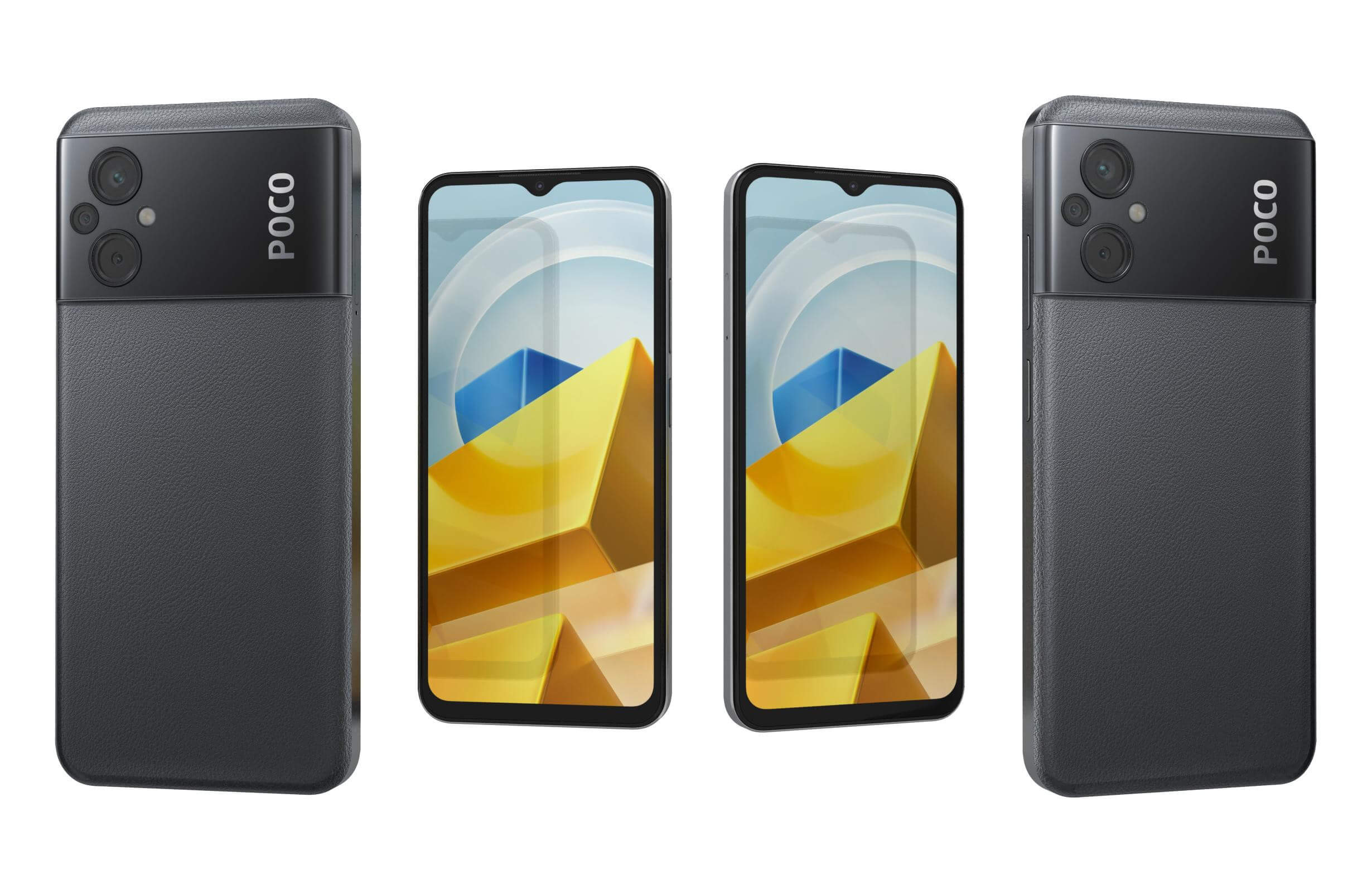 Xiaomi Poco M5 All Colors - 3D Model by Rever_Art