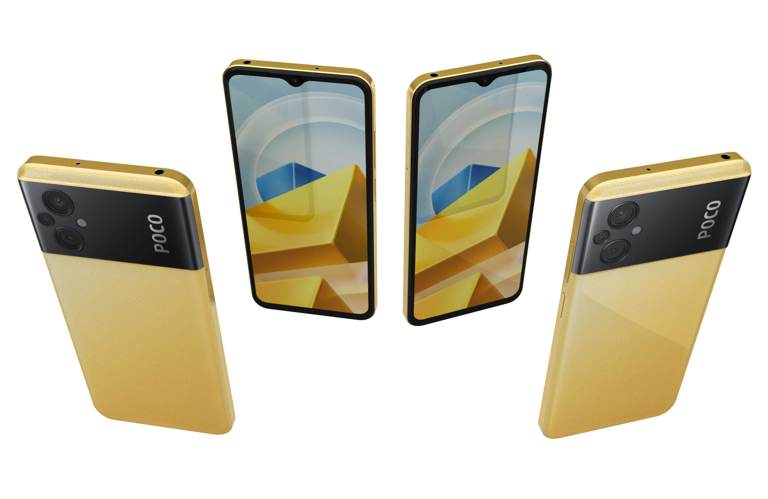 Xiaomi Poco M5 All Colors - 3D Model by Rever_Art