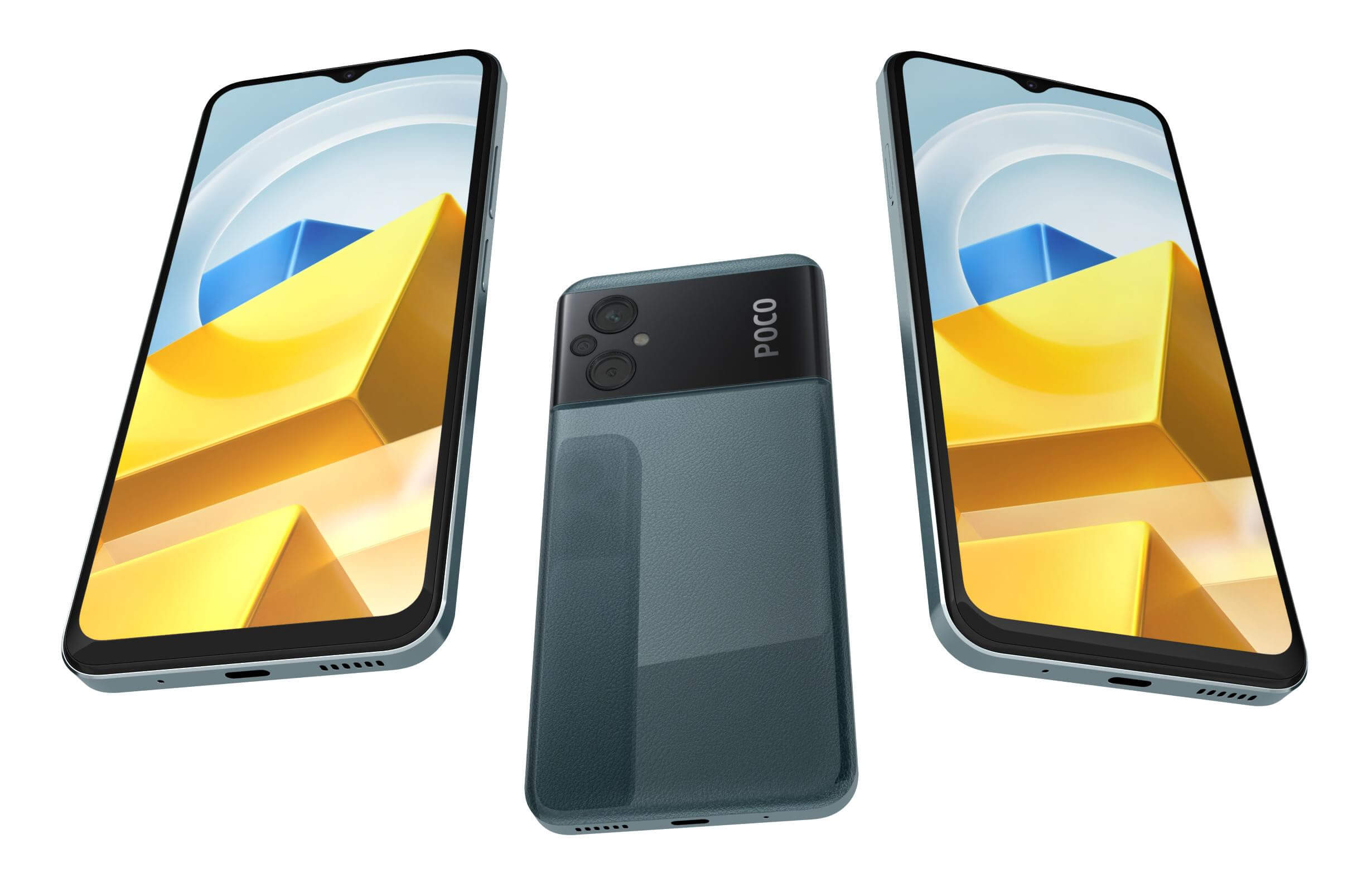 Xiaomi Poco M5 Green - 3D Model by Rever_Art