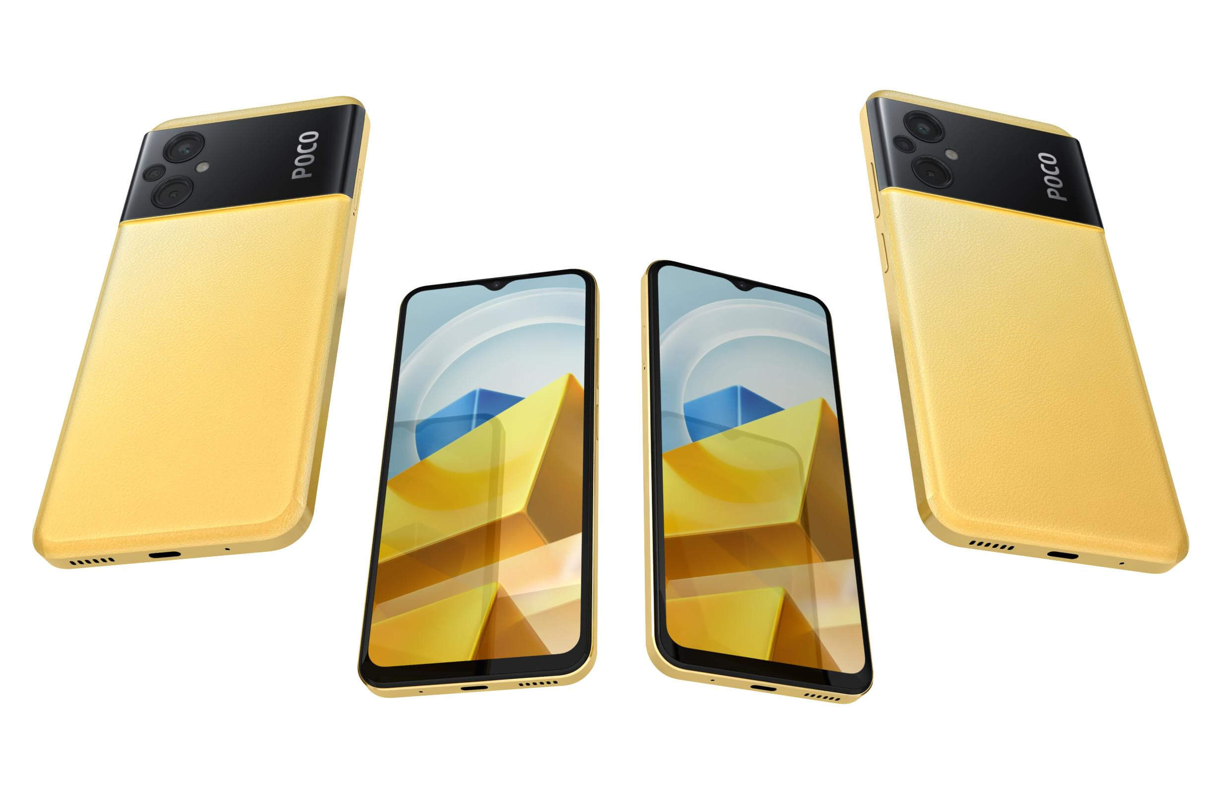Xiaomi Poco M5 Yellow - 3D Model by Rever_Art