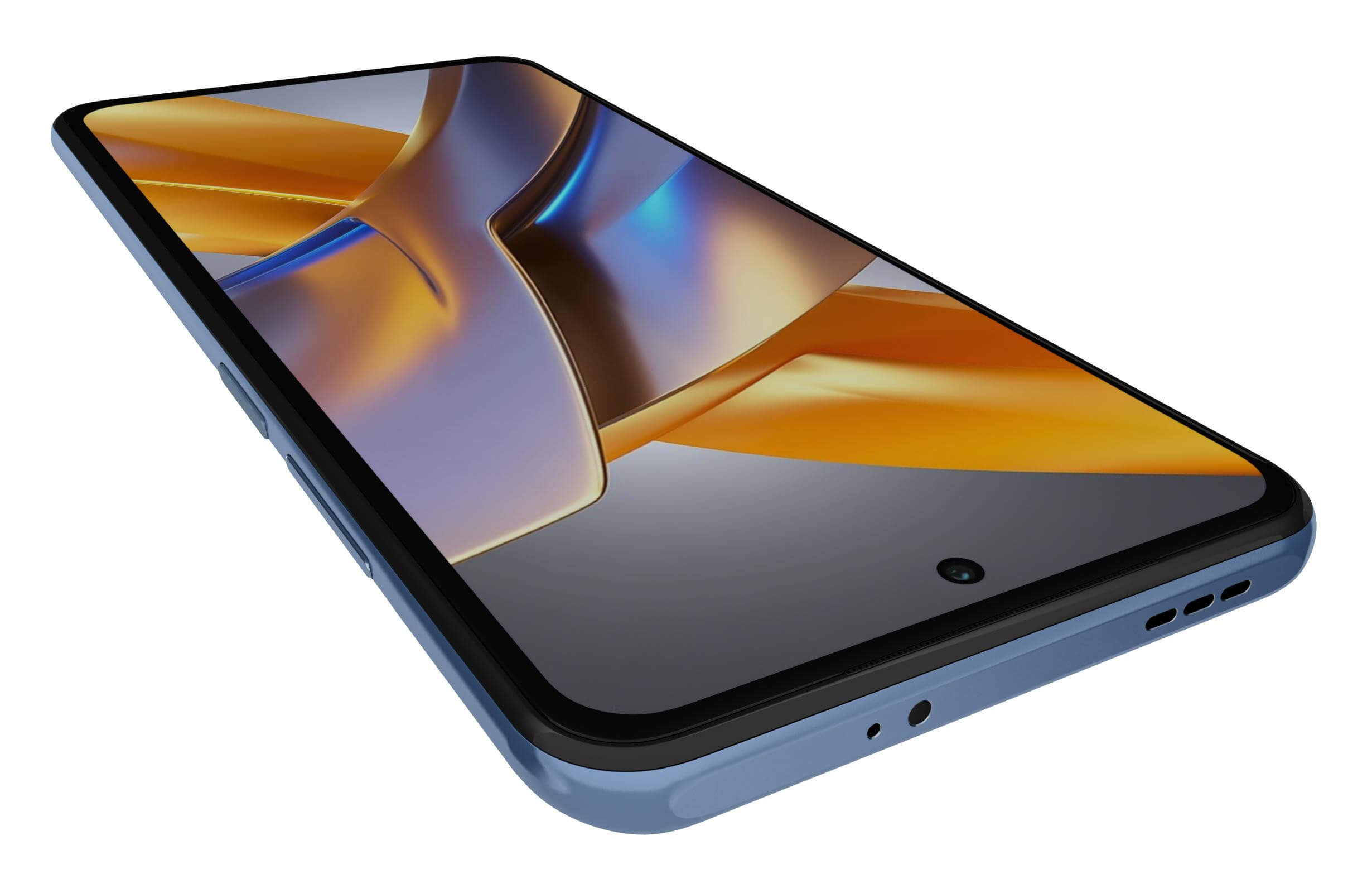 Xiaomi Poco M5s Blue - 3D Model by Rever_Art