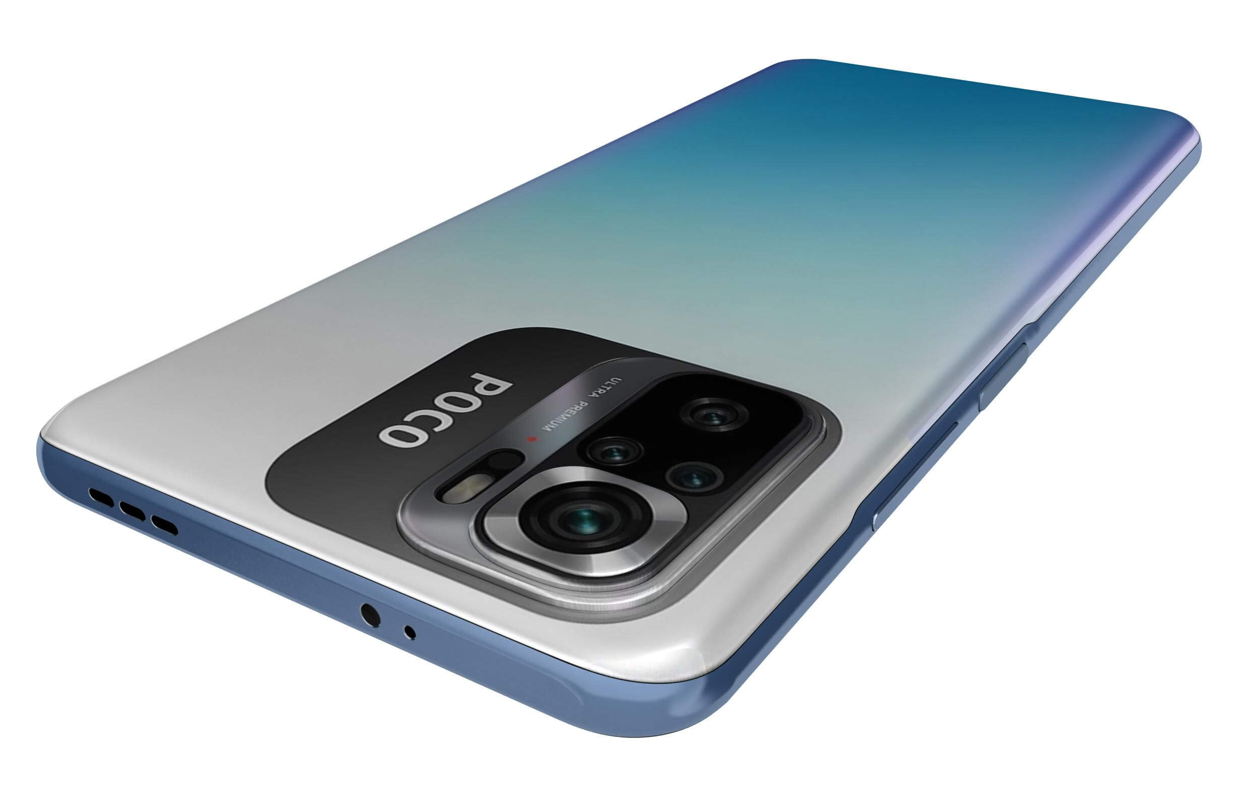 Xiaomi Poco M5s Blue - 3D Model by Rever_Art