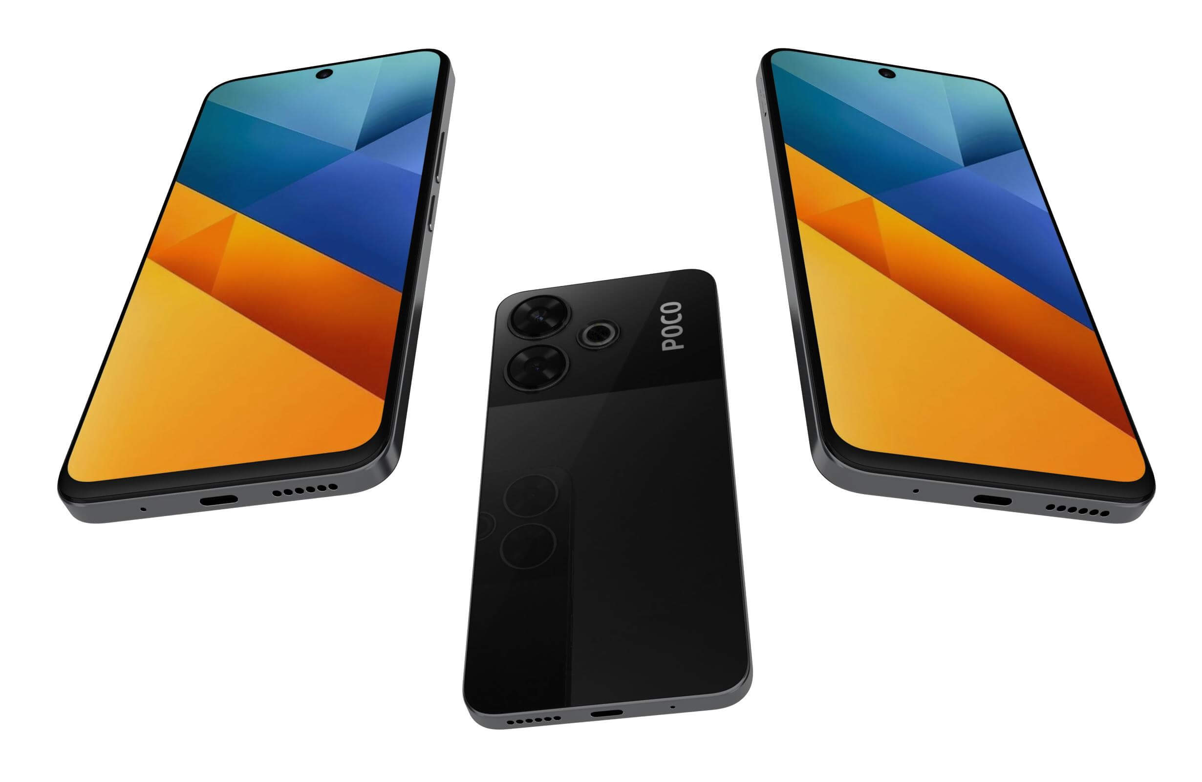 Xiaomi Poco M6 4G All Colors - 3D Model by Rever_Art