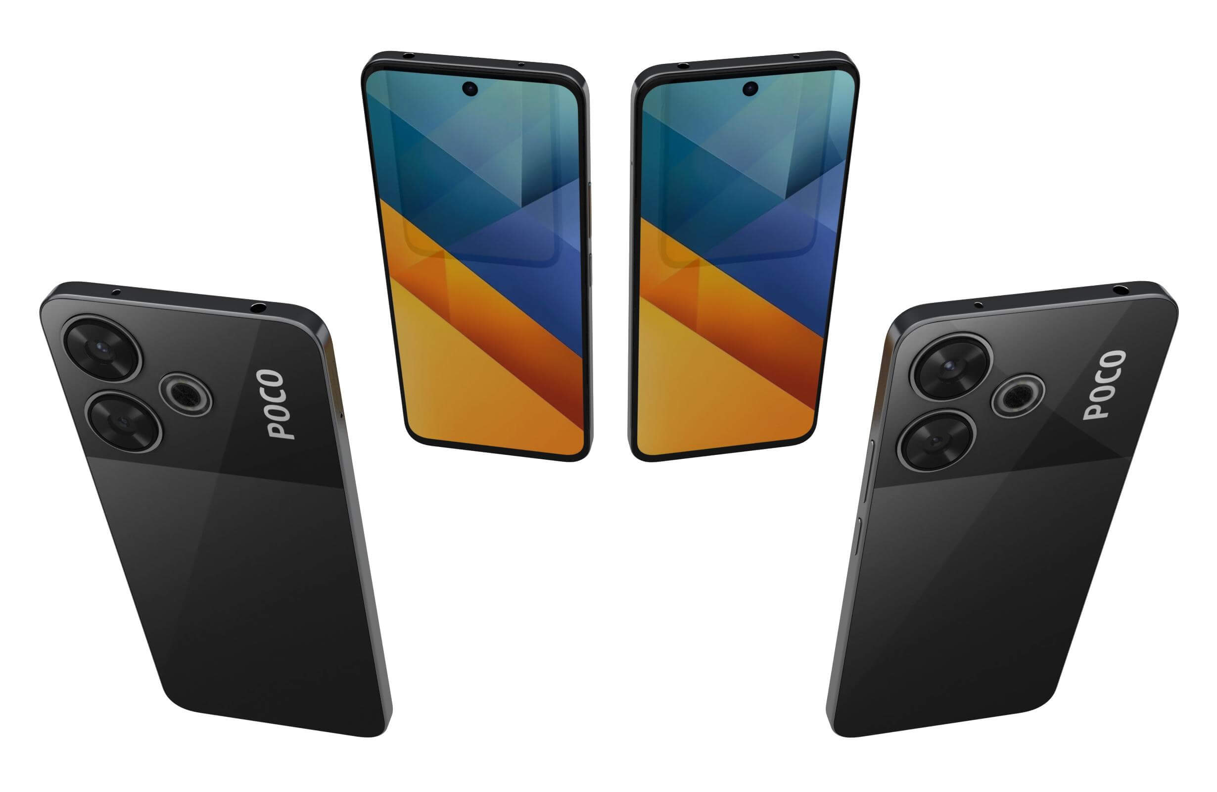 Xiaomi Poco M6 4G All Colors - 3D Model by Rever_Art