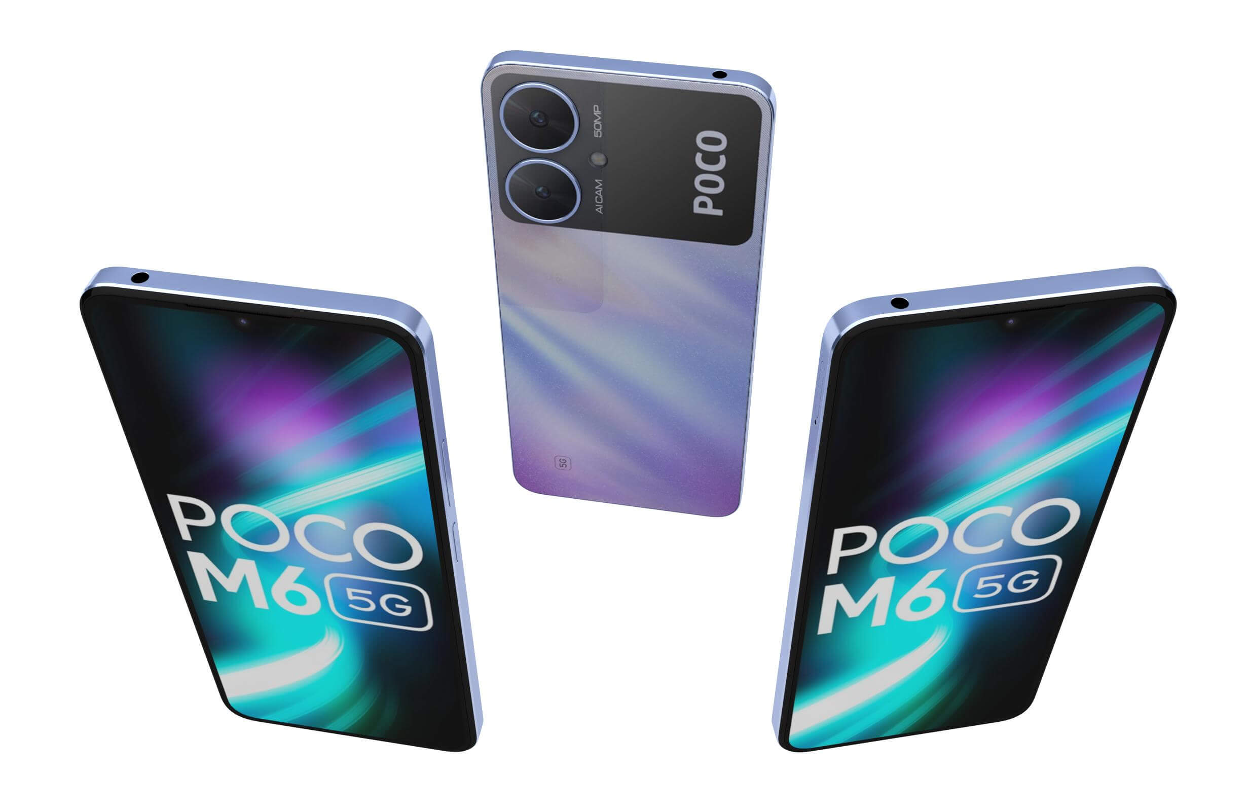 Xiaomi Poco M6 Blue - 3D Model by Rever_Art