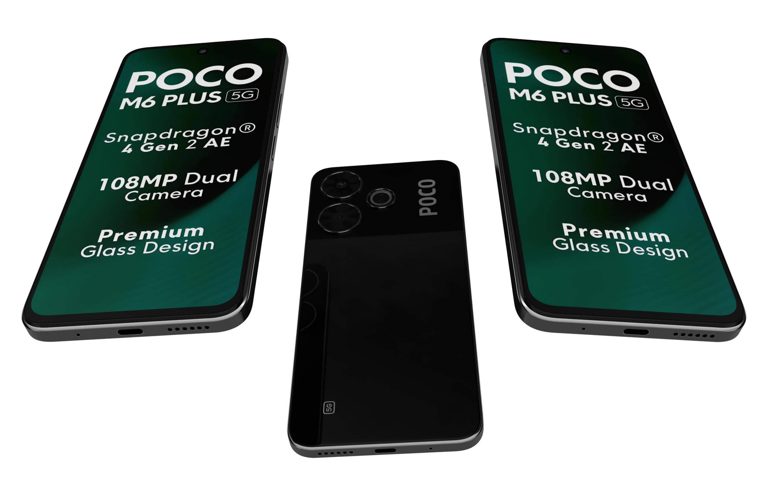 Xiaomi Poco M6 Plus 5G Graphite Black - 3D Model by Rever_Art