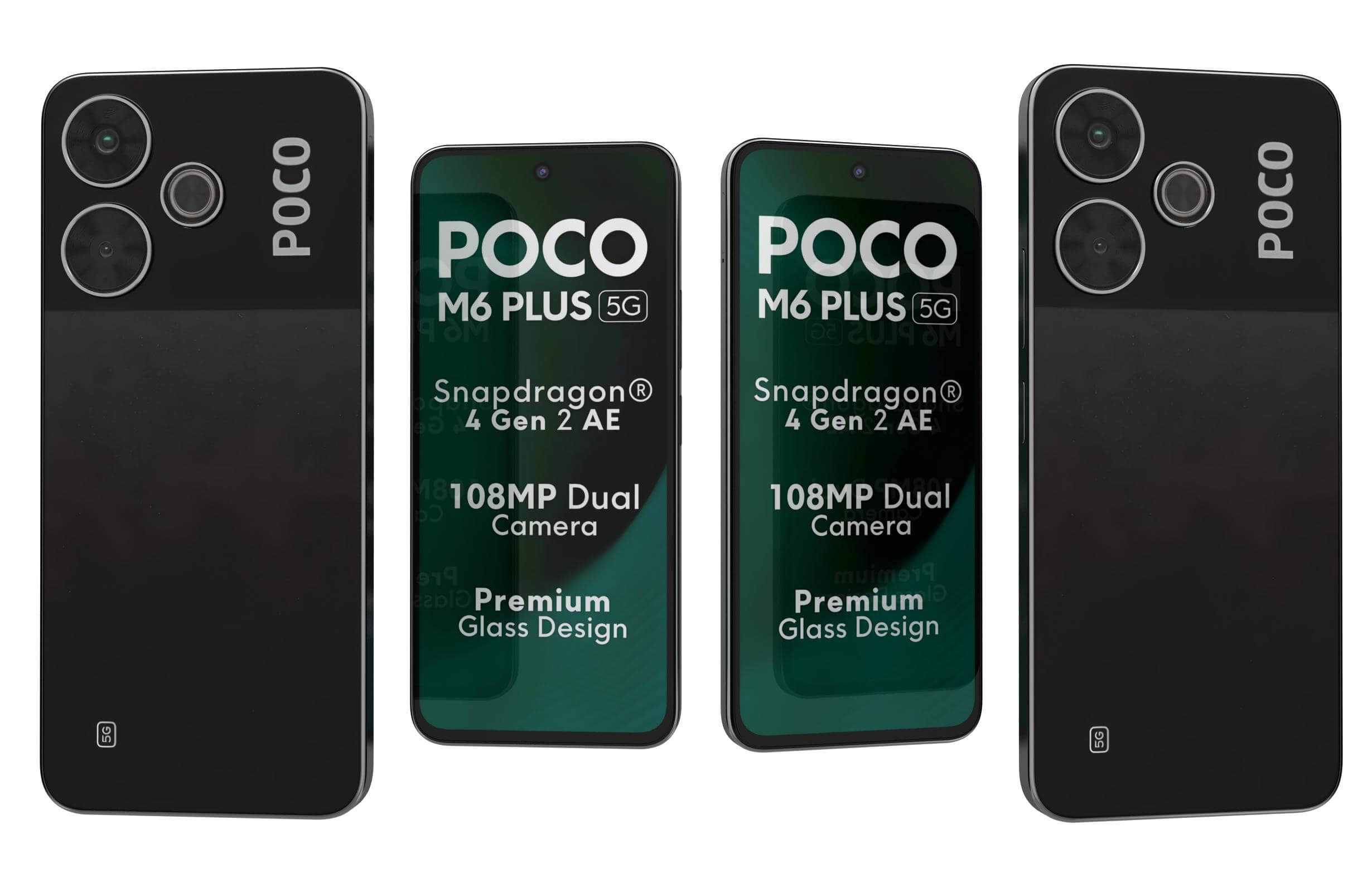 Xiaomi Poco M6 Plus 5G Graphite Black - 3D Model by Rever_Art