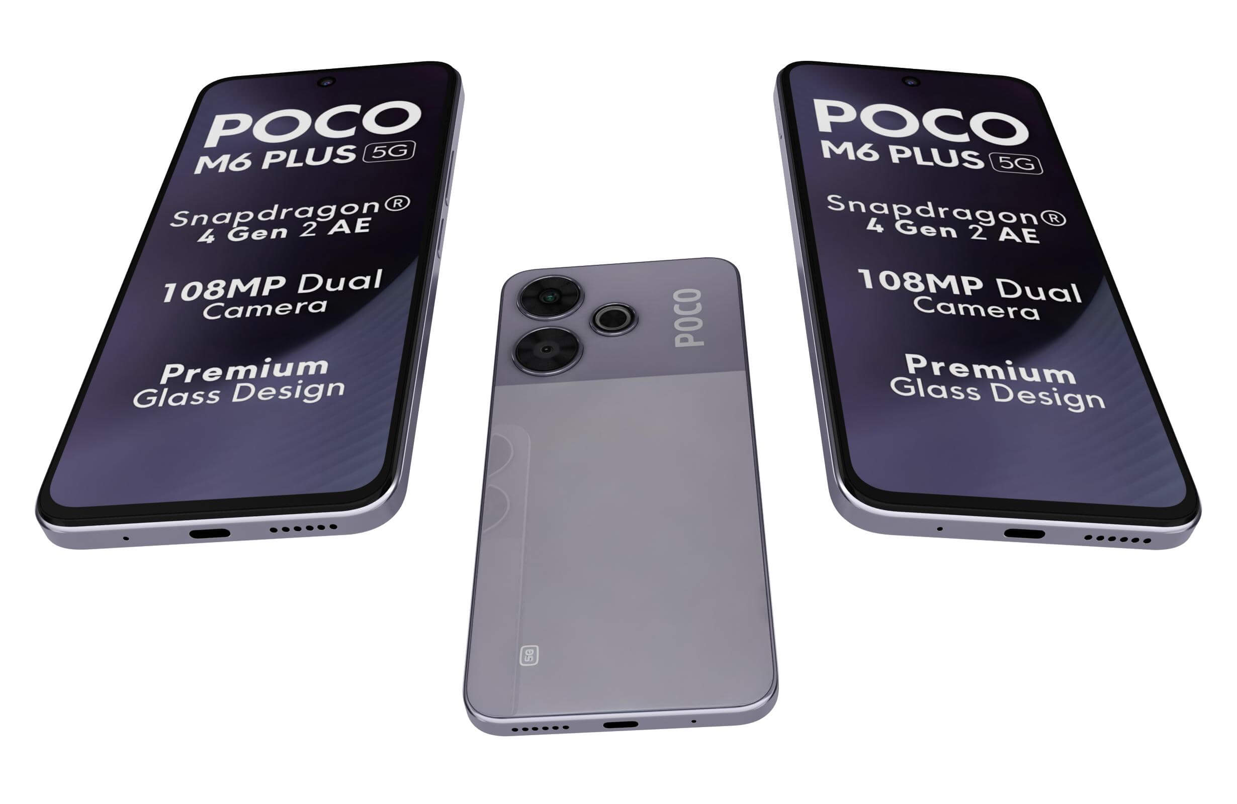 Xiaomi Poco M6 Plus 5G Misty Lavender - 3D Model by Rever_Art