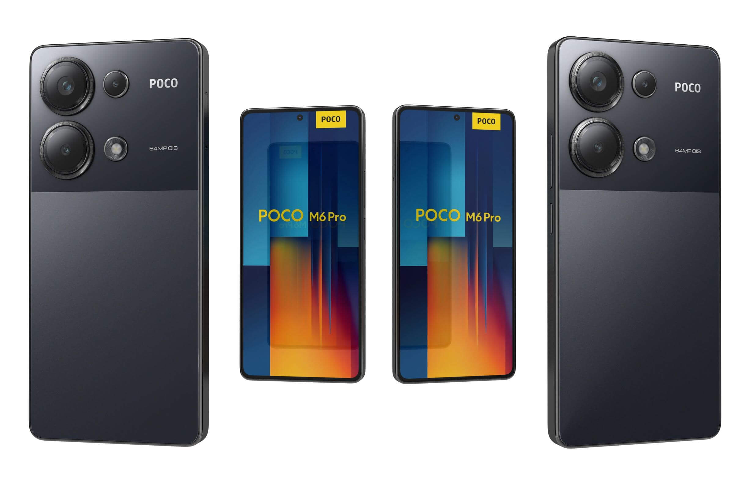 Xiaomi Poco M6 Pro All Colors - 3D Model by Rever_Art