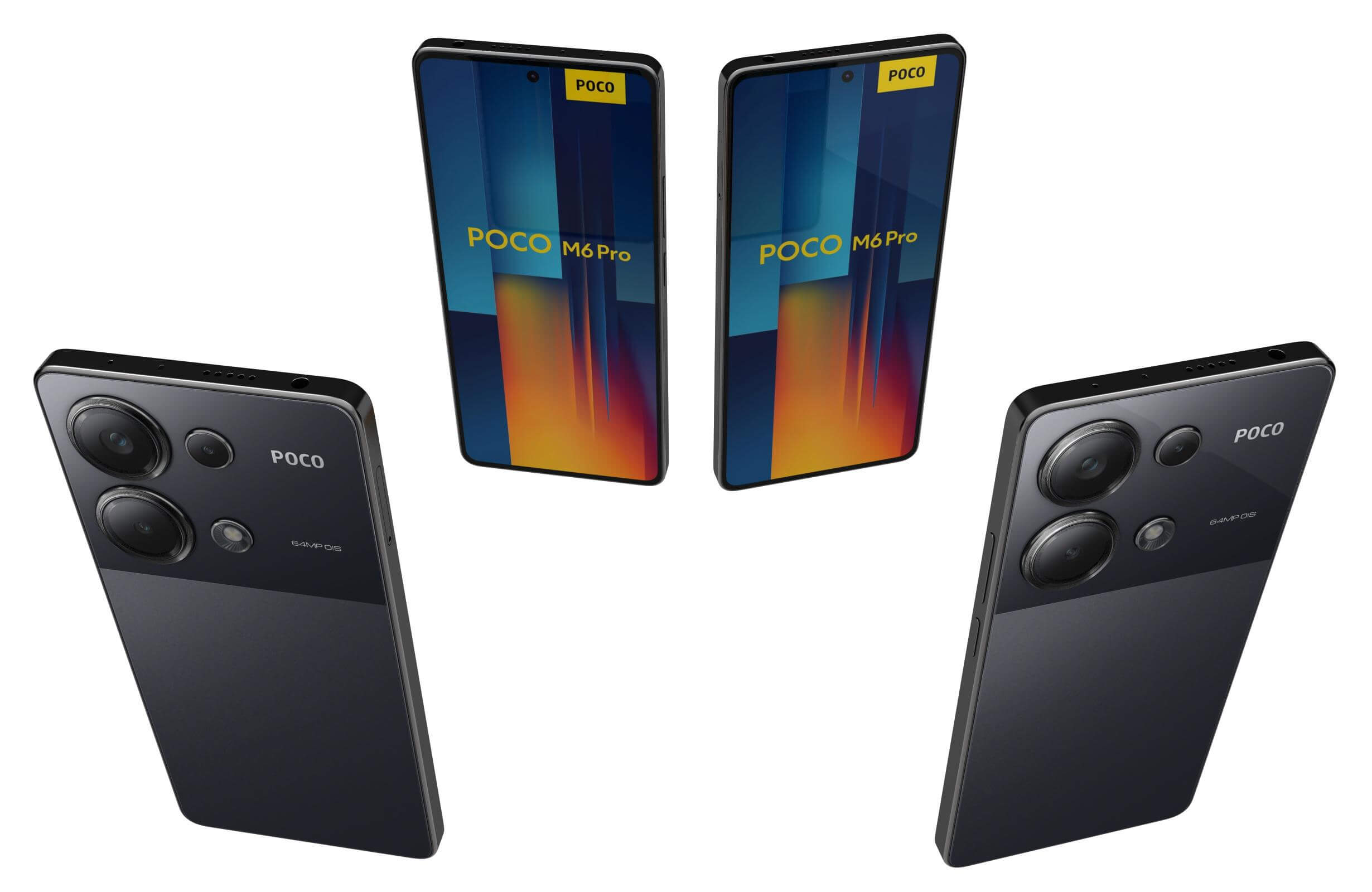 Xiaomi Poco M6 Pro All Colors - 3D Model by Rever_Art