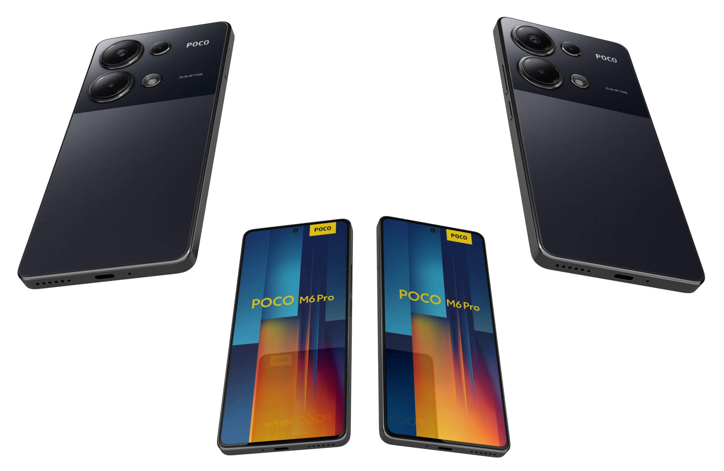 Xiaomi Poco M6 Pro All Colors - 3D Model by Rever_Art