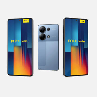 Xiaomi Poco M6 Pro Blue - 3D Model by Rever_Art
