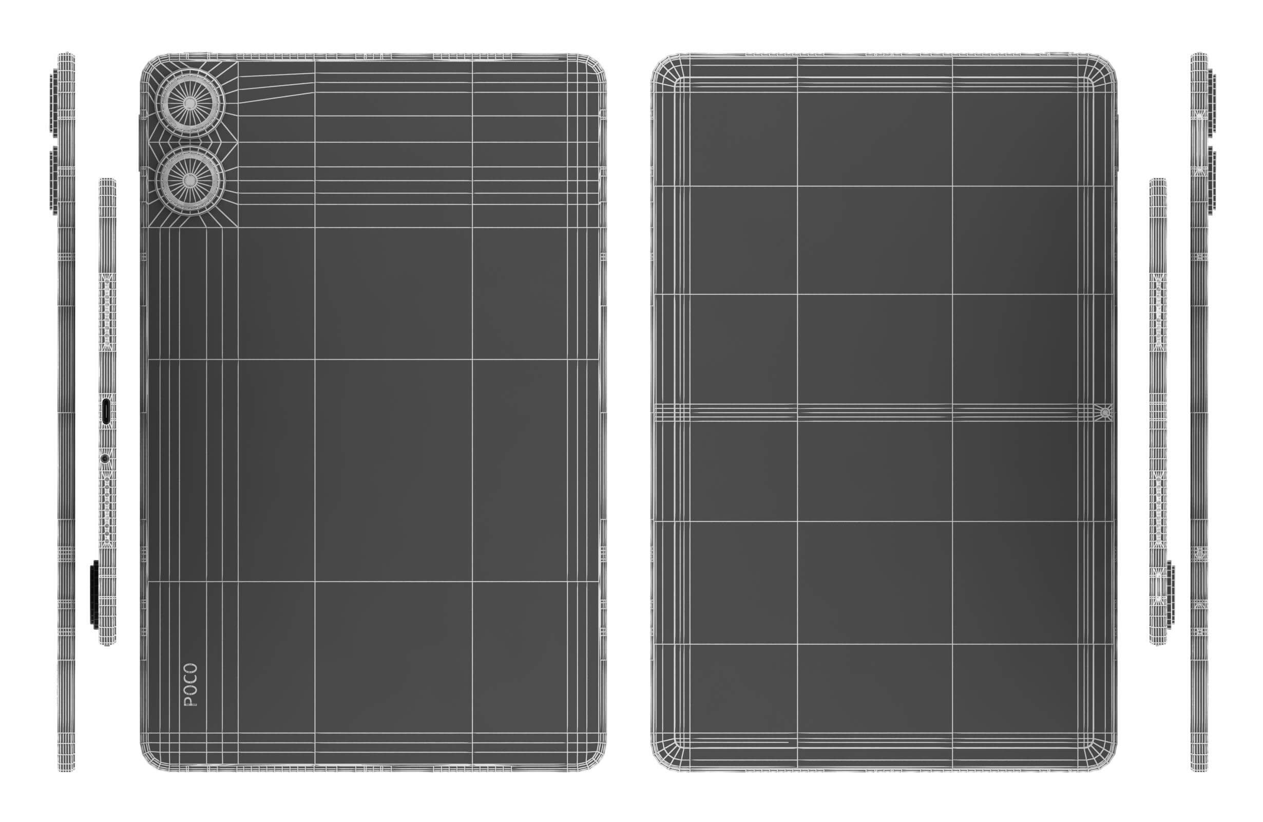 Xiaomi Poco Pad Blue and Gray - 3D Model by Rever_Art