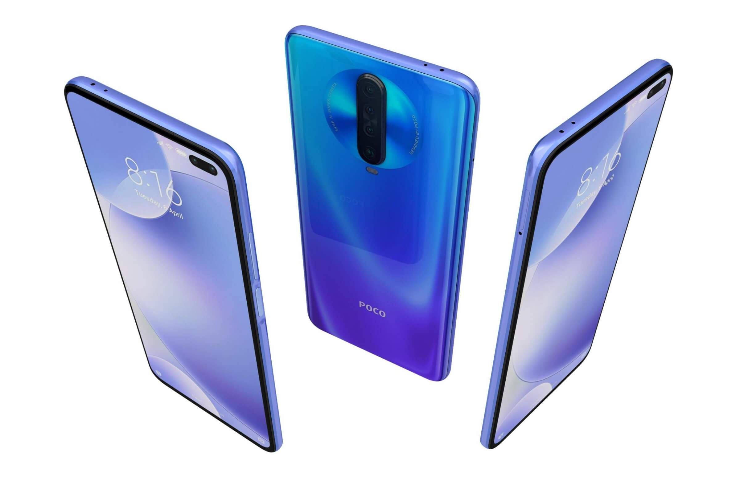 Xiaomi Poco X2 Atlantis Blue - 3D Model by Rever_Art