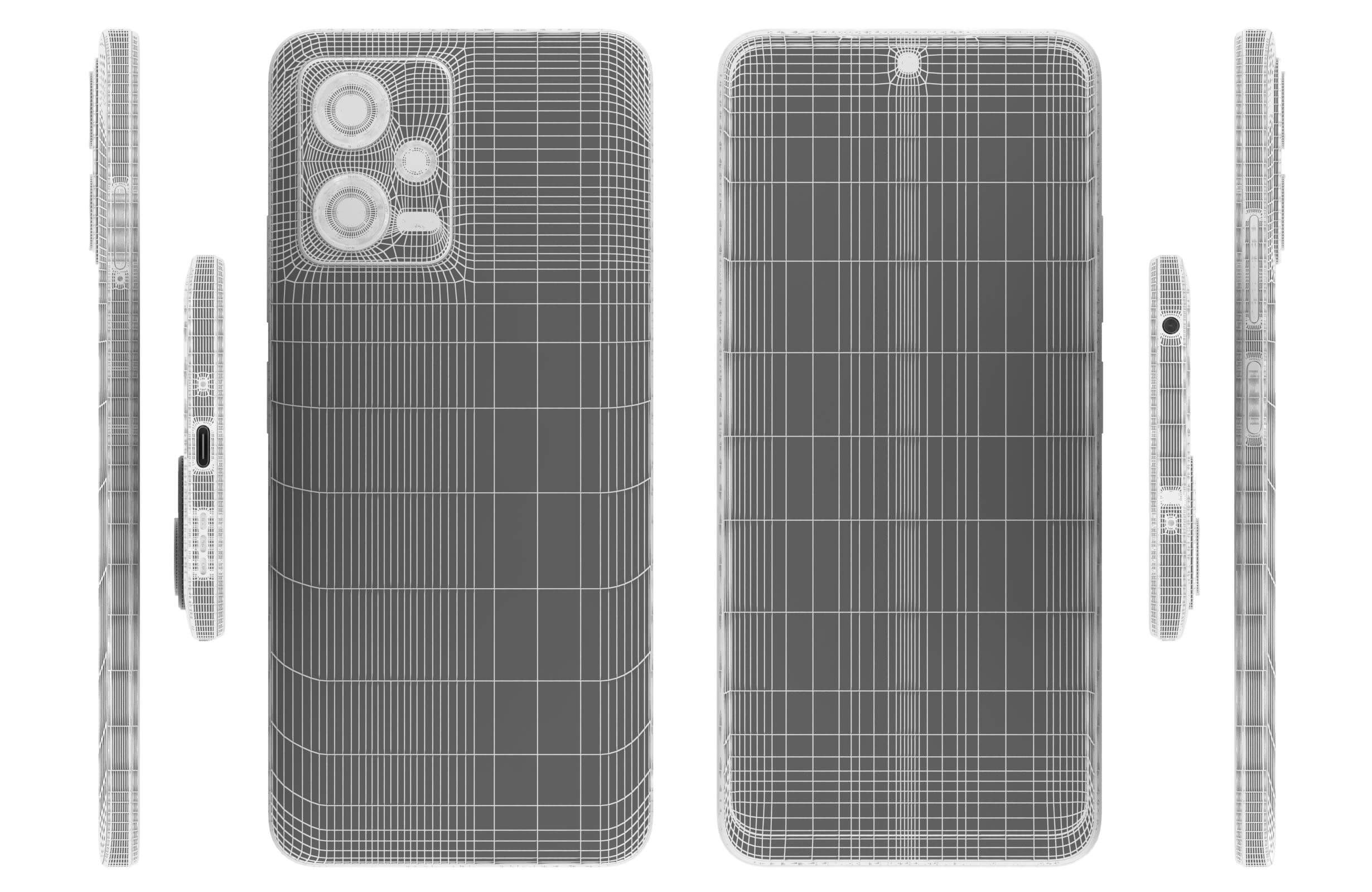 Xiaomi Poco X5 Black - 3D Model by Rever_Art