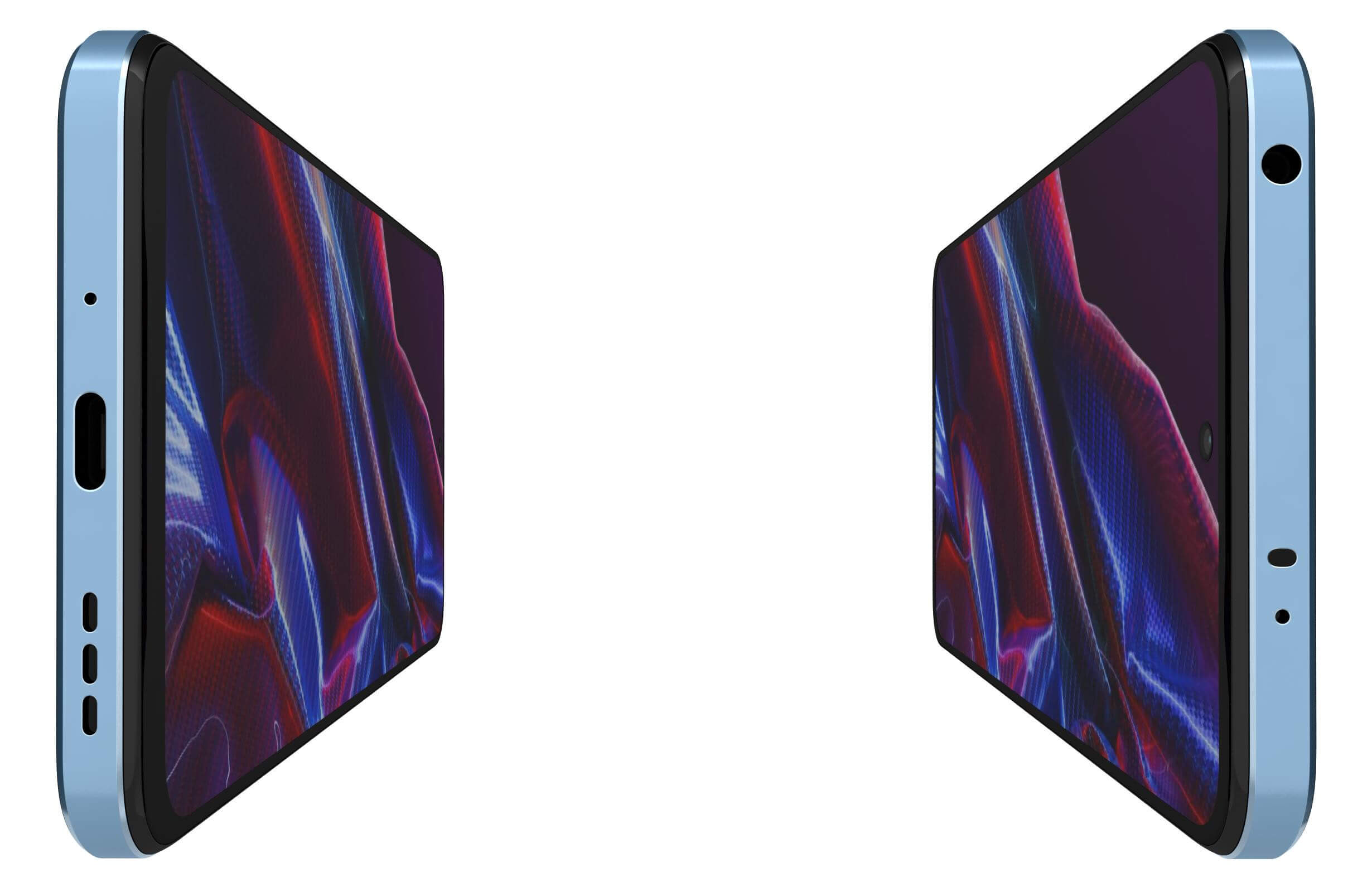 Xiaomi Poco X5 Blue - 3D Model by Rever_Art