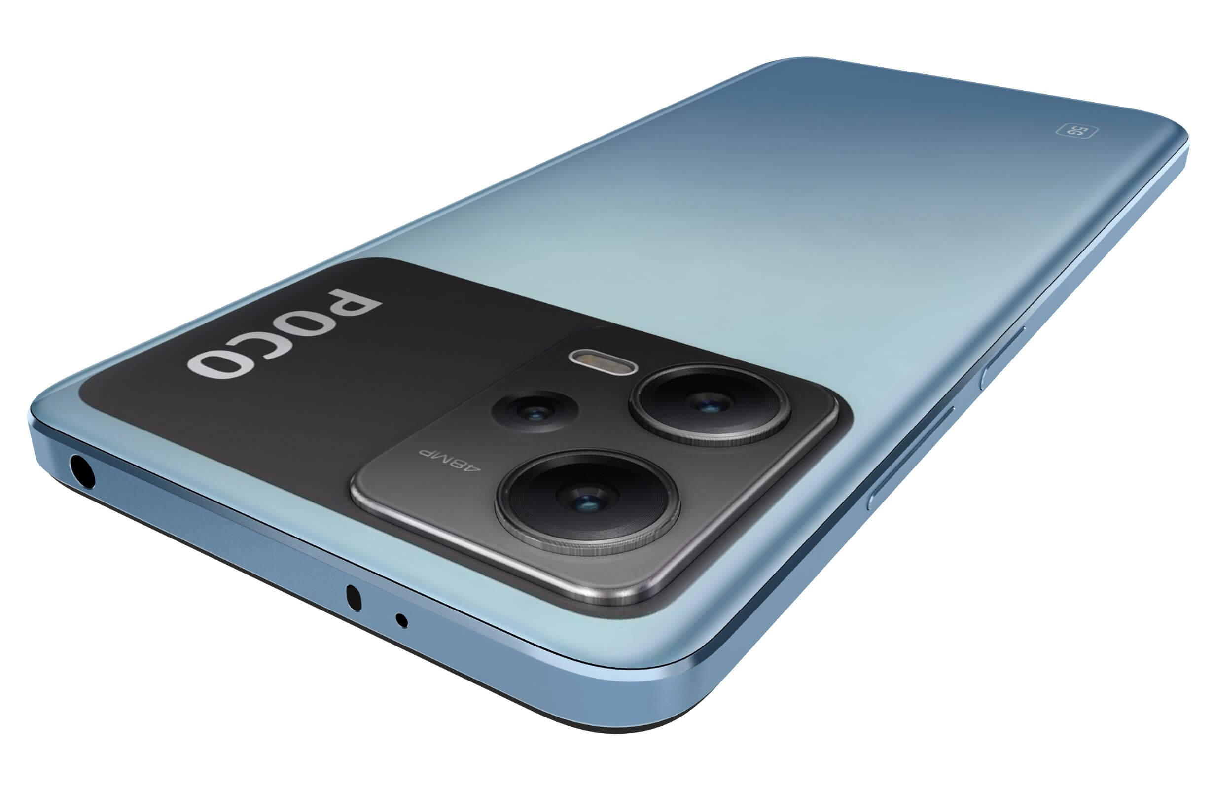 Xiaomi Poco X5 Blue - 3D Model by Rever_Art