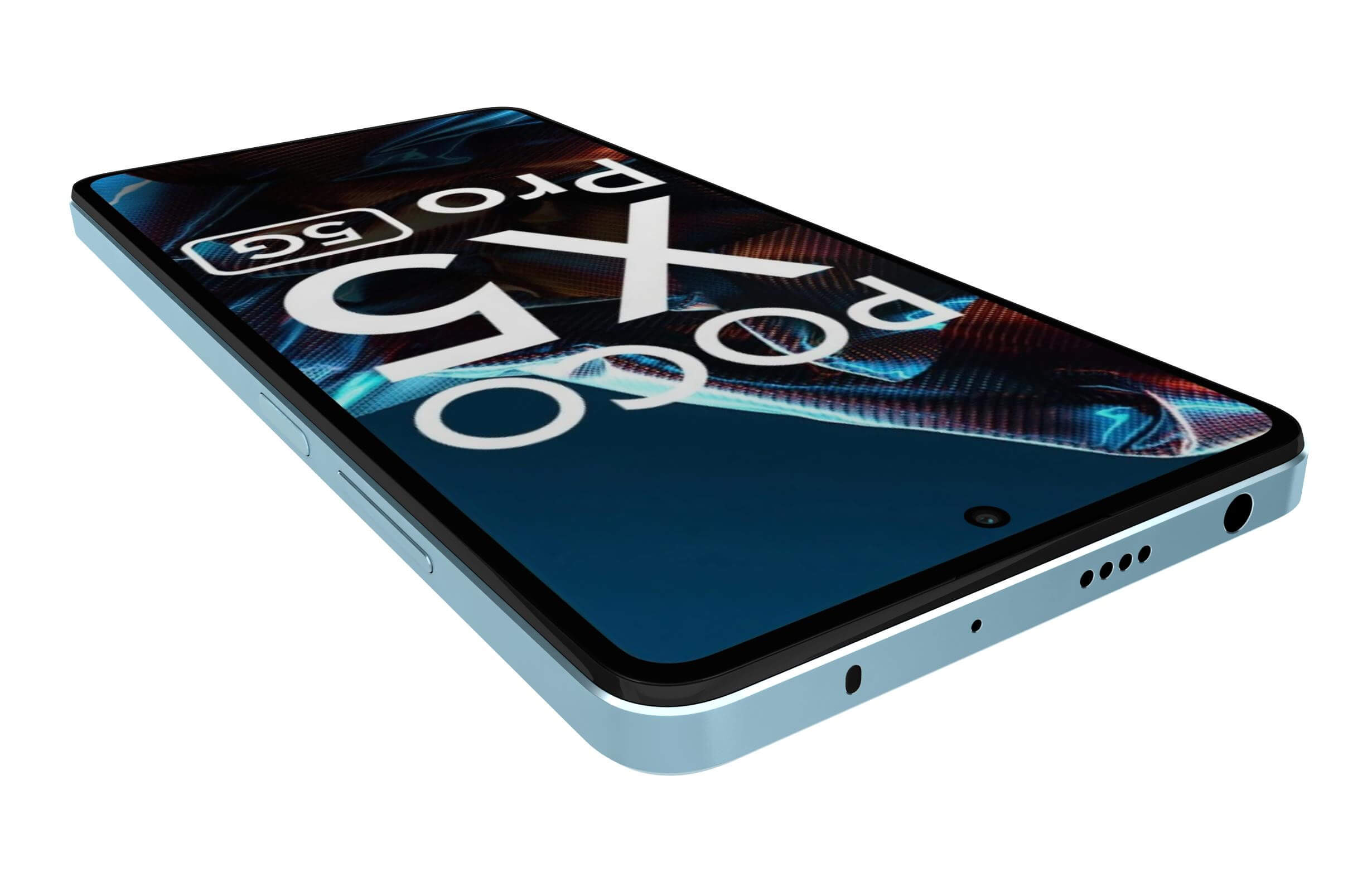 Xiaomi Poco X5 Pro 5G Blue - 3D Model by Rever_Art