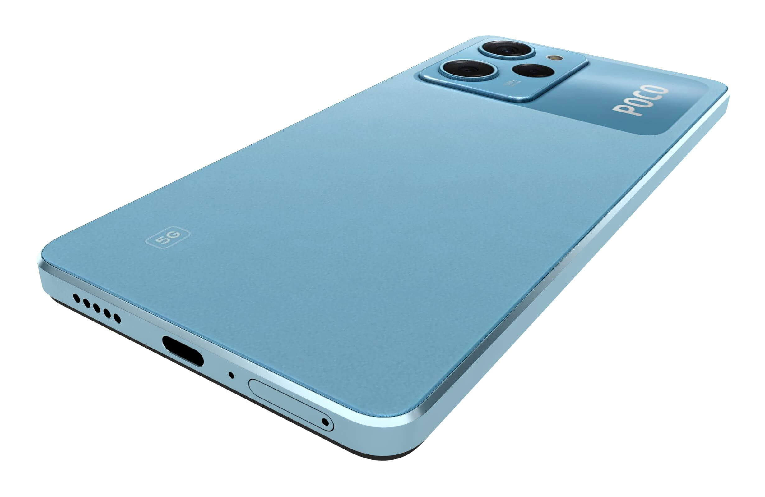 Xiaomi Poco X5 Pro 5G Blue - 3D Model by Rever_Art