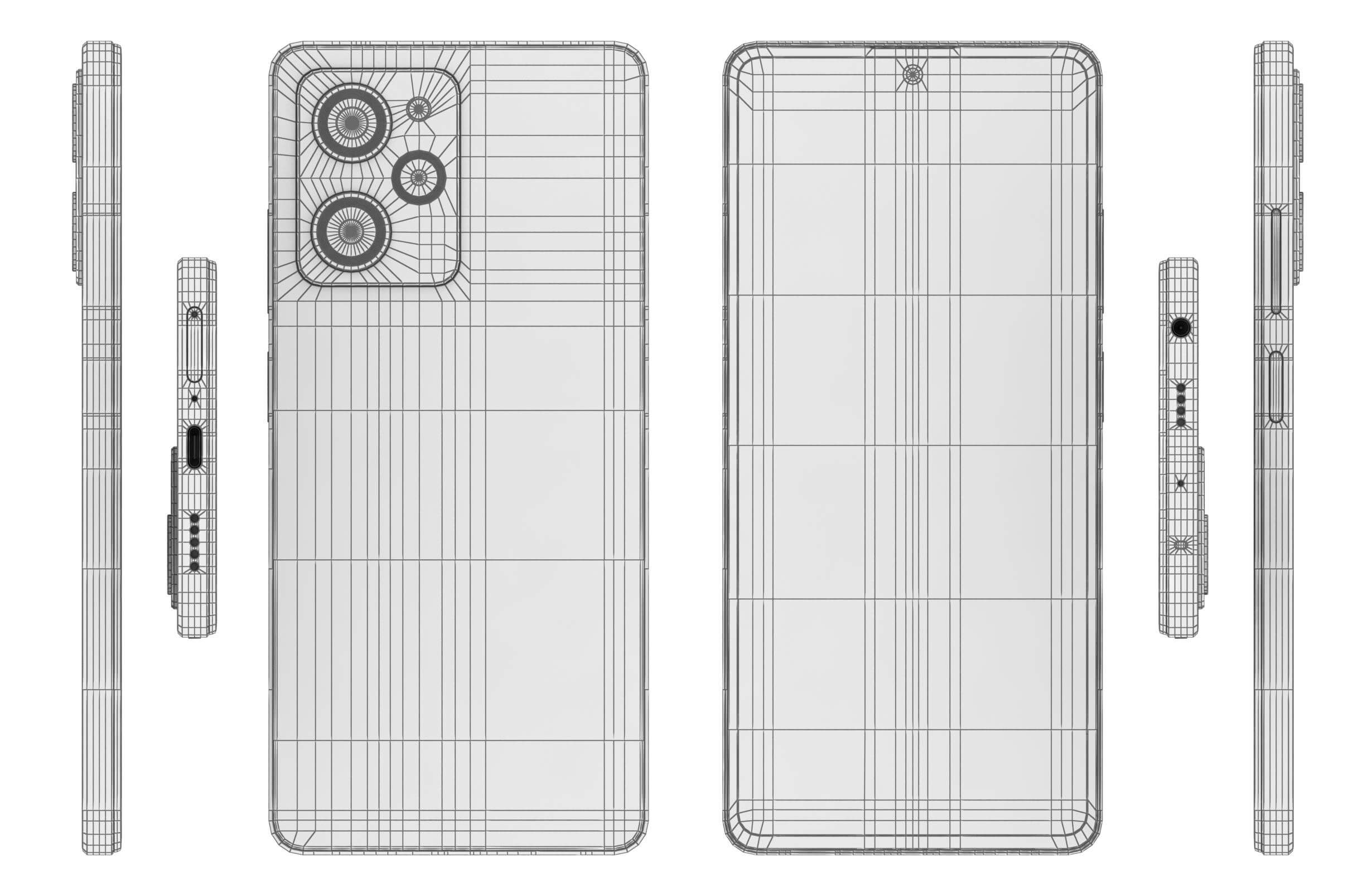 Xiaomi Poco X5 Pro 5G Blue - 3D Model by Rever_Art