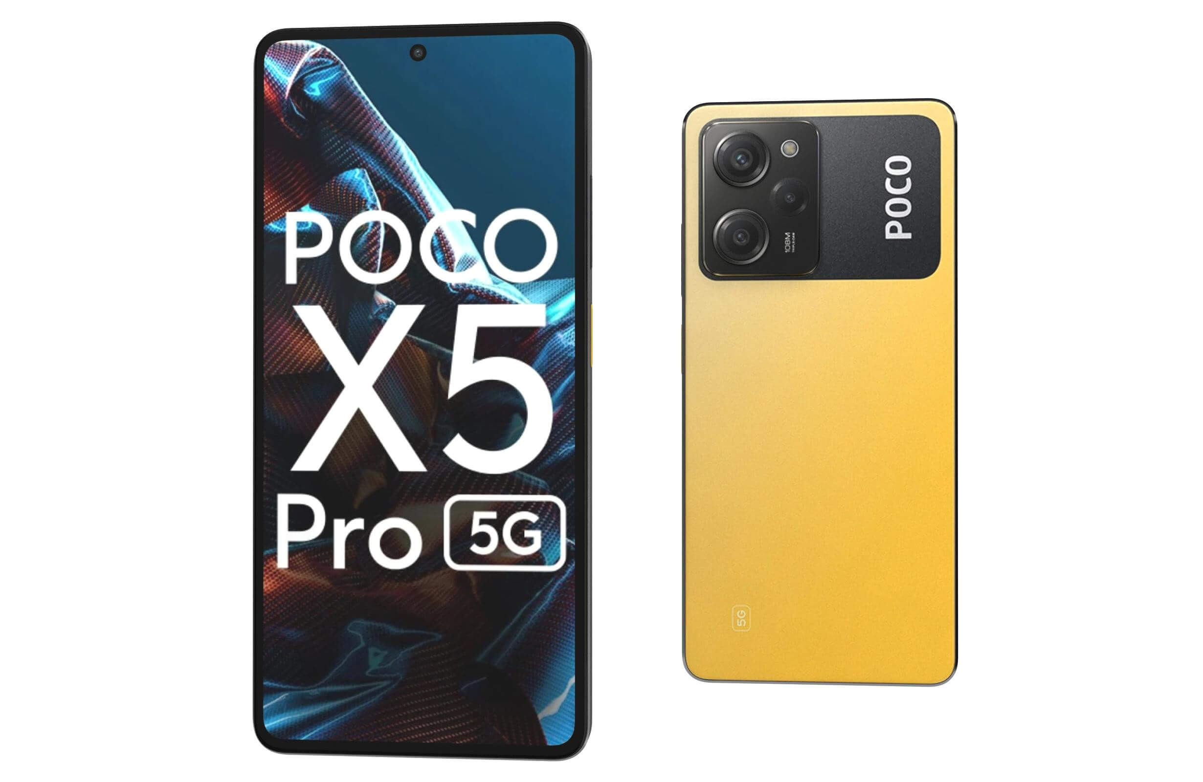 Xiaomi Poco X5 Pro 5G Yellow - 3D Model by Rever_Art
