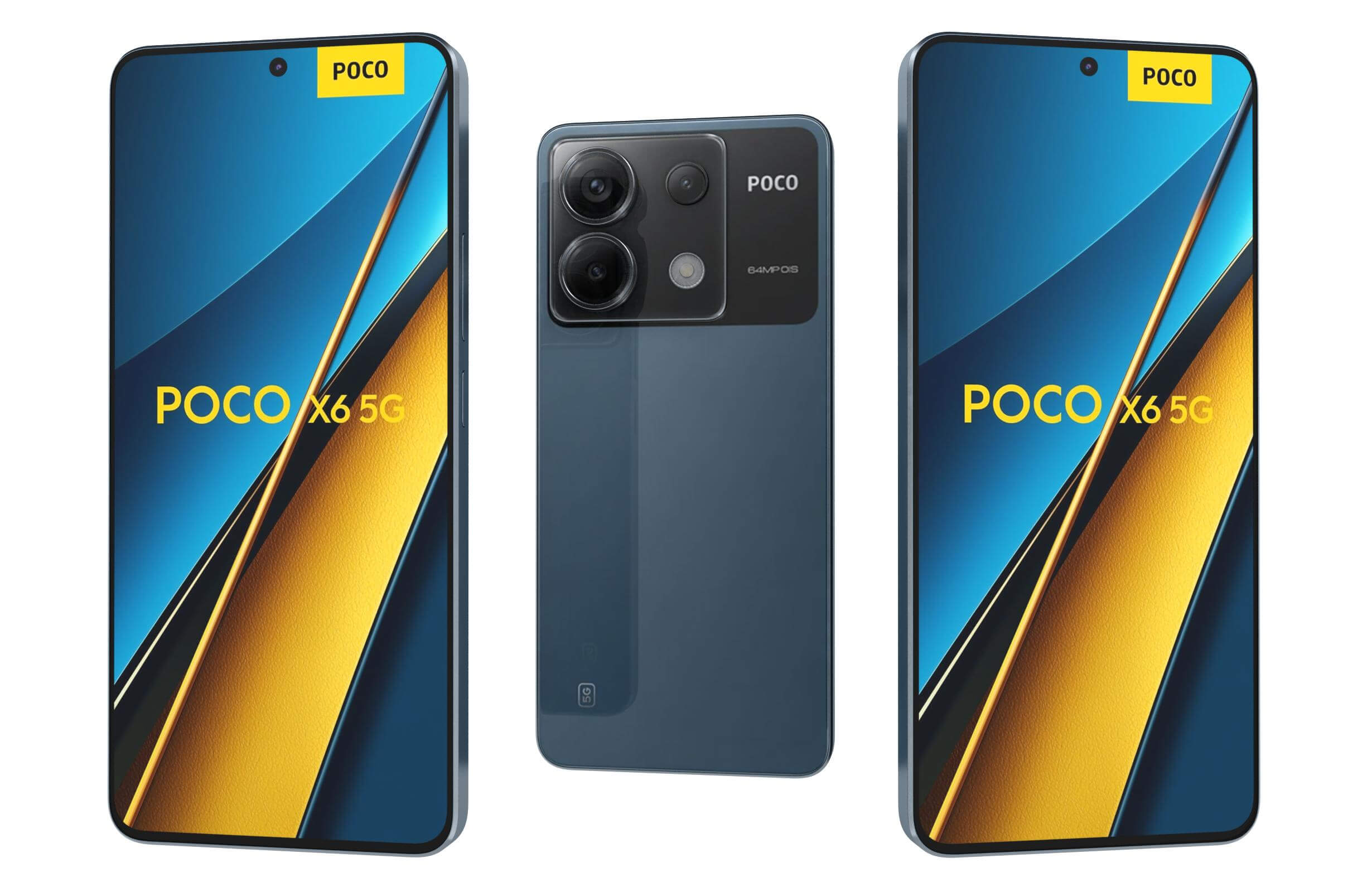 Xiaomi Poco X6 Blue - 3D Model by Rever_Art