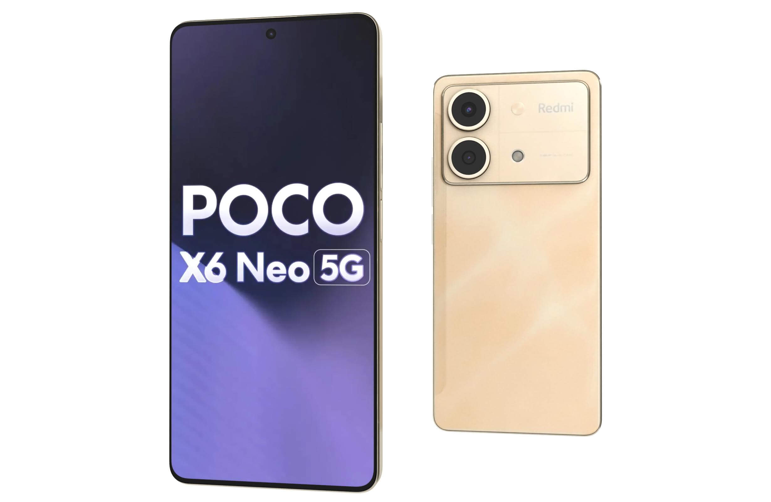Xiaomi Poco X6 Neo Gold - 3D Model by Rever_Art