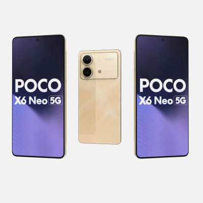 Xiaomi Poco X6 Neo Gold - 3D Model by Rever_Art