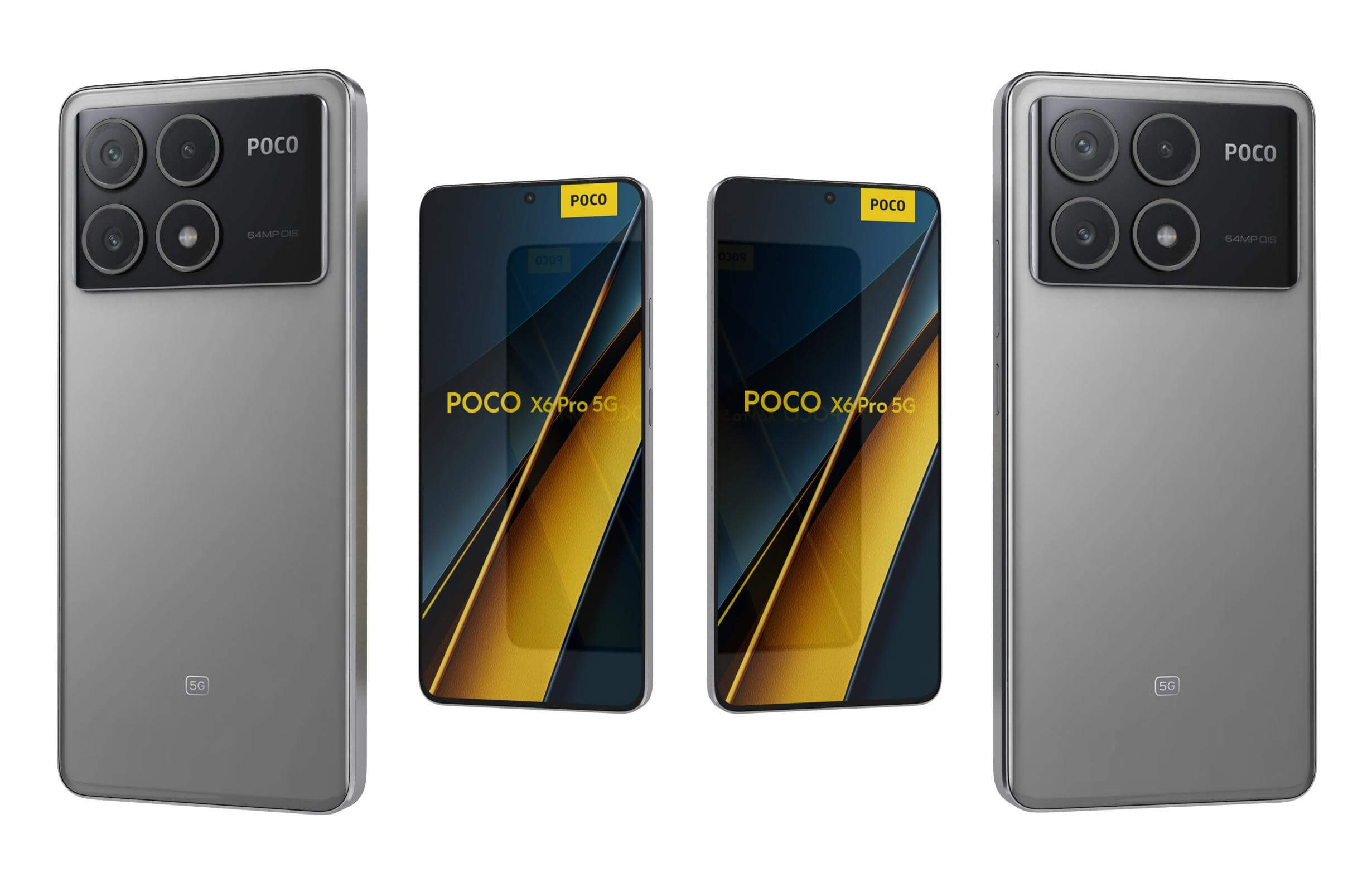 Xiaomi Poco X6 Pro Gray - 3D Model by Rever_Art