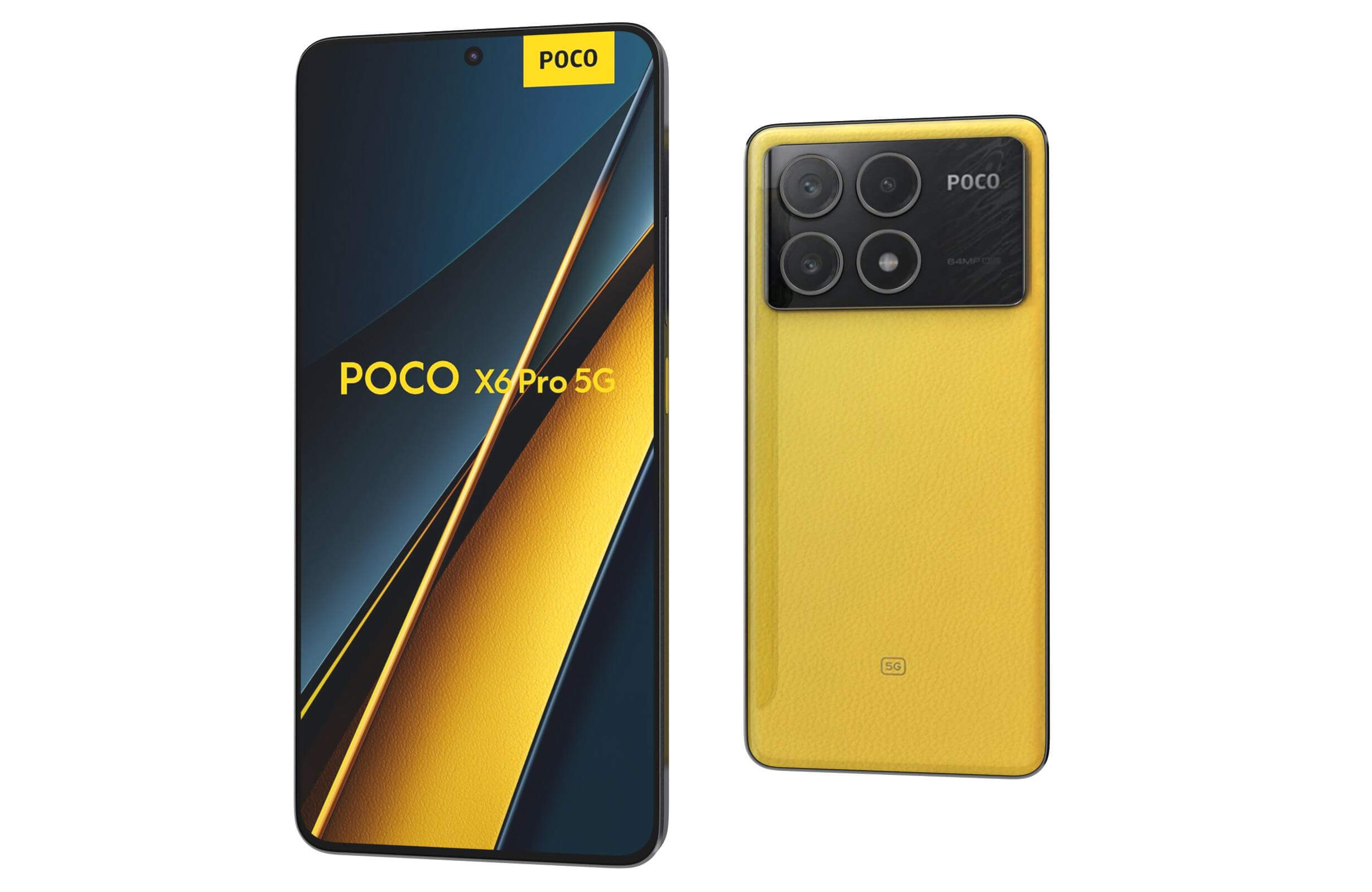 Xiaomi Poco X6 Pro Yellow - 3D Model by Rever_Art