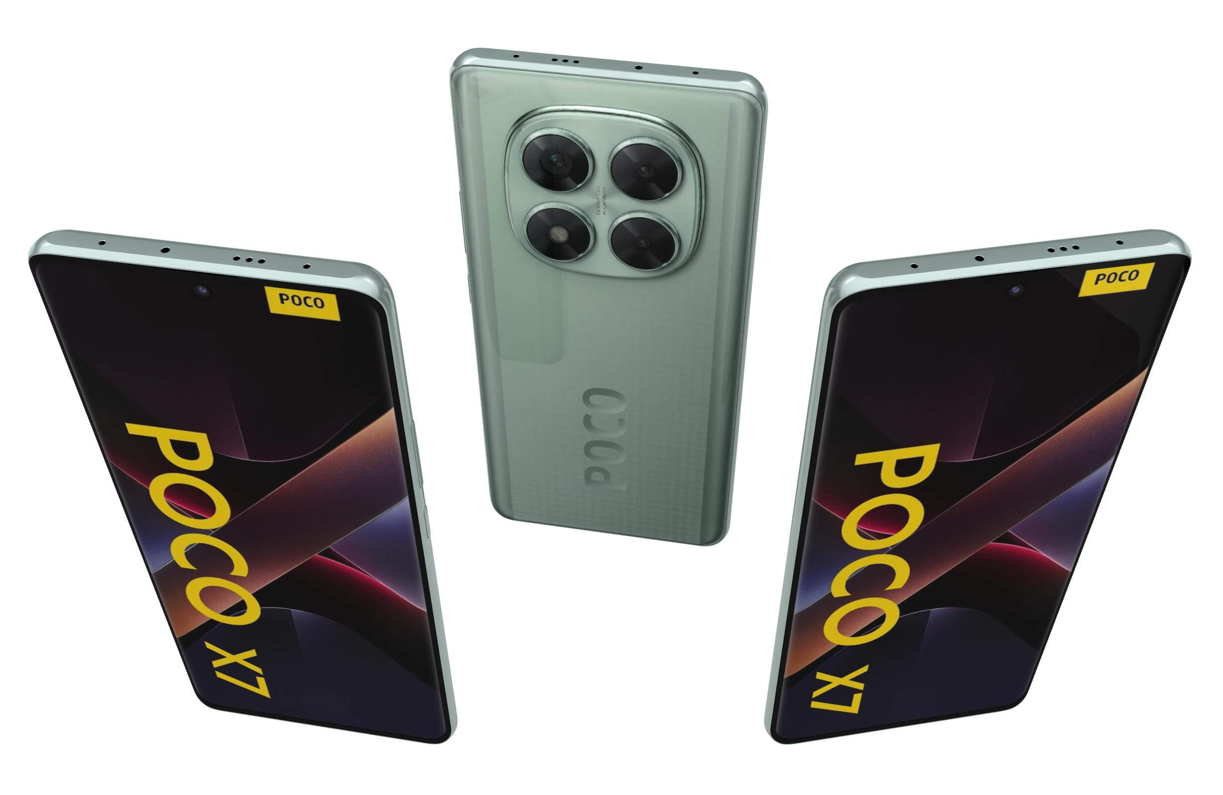 Xiaomi Poco X7 Green - 3D Model by Rever_Art