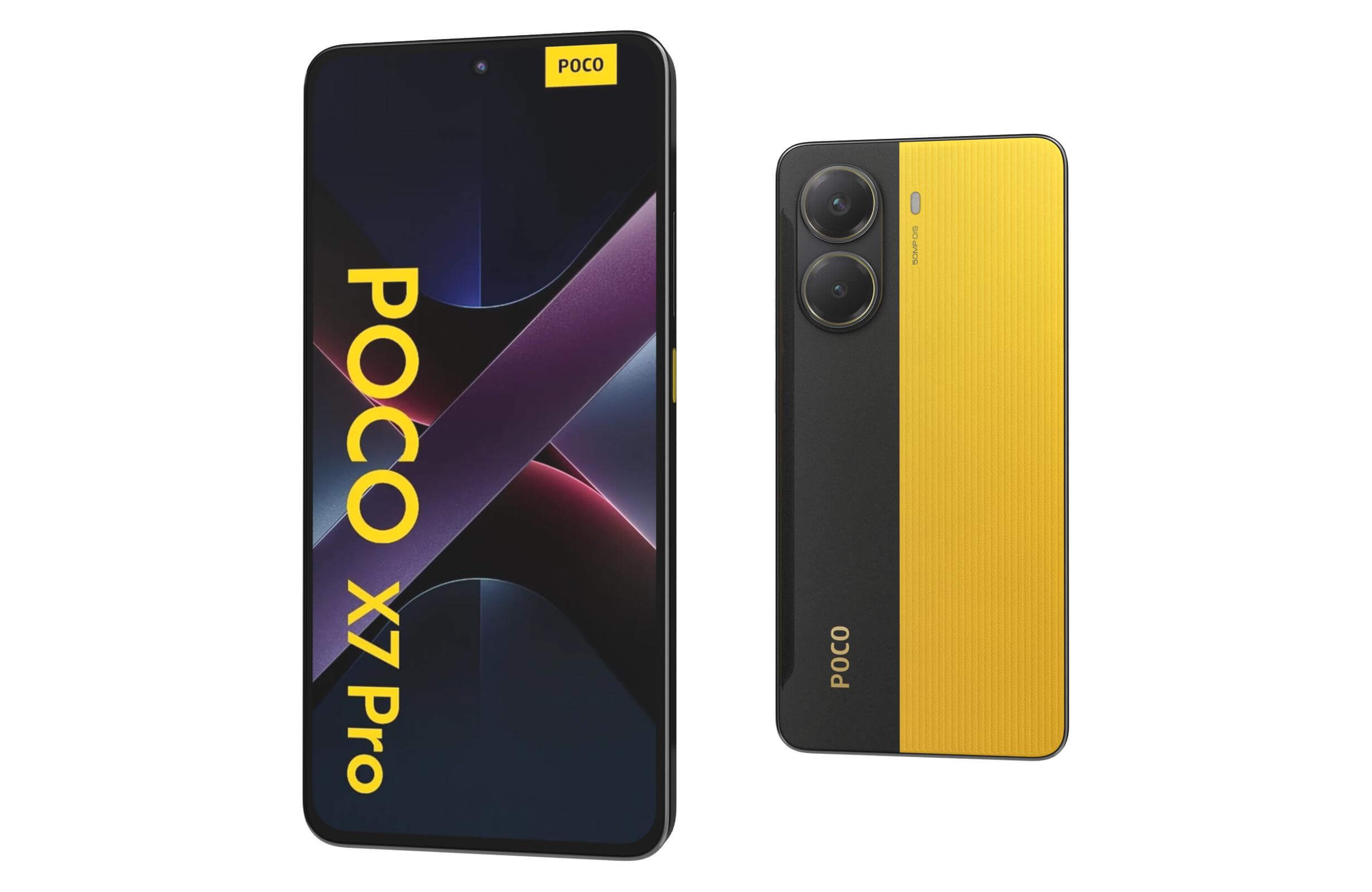 Xiaomi Poco X7 Pro 5G Yellow - 3D Model by Rever_Art