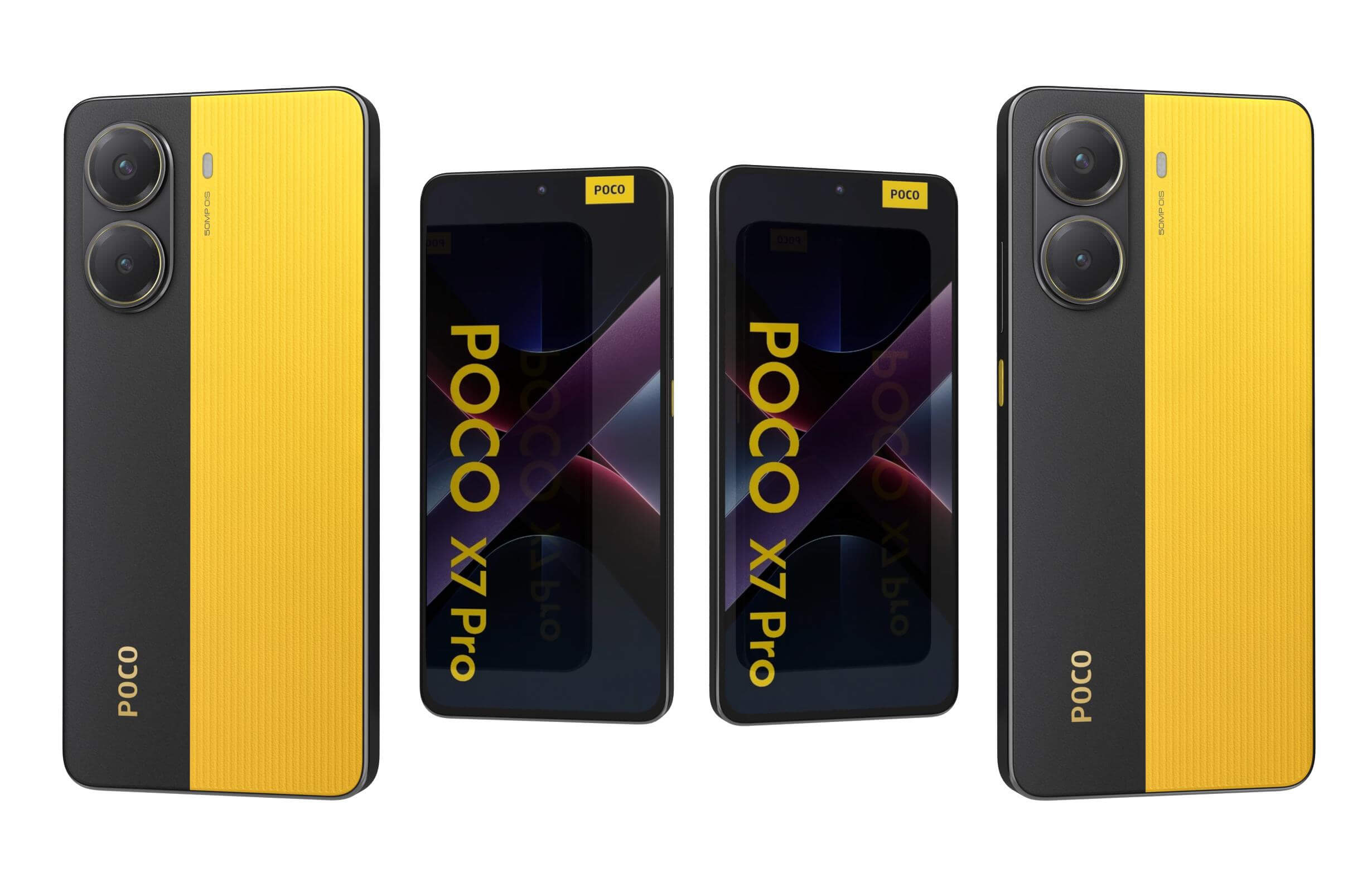 Xiaomi Poco X7 Pro 5G Yellow - 3D Model by Rever_Art